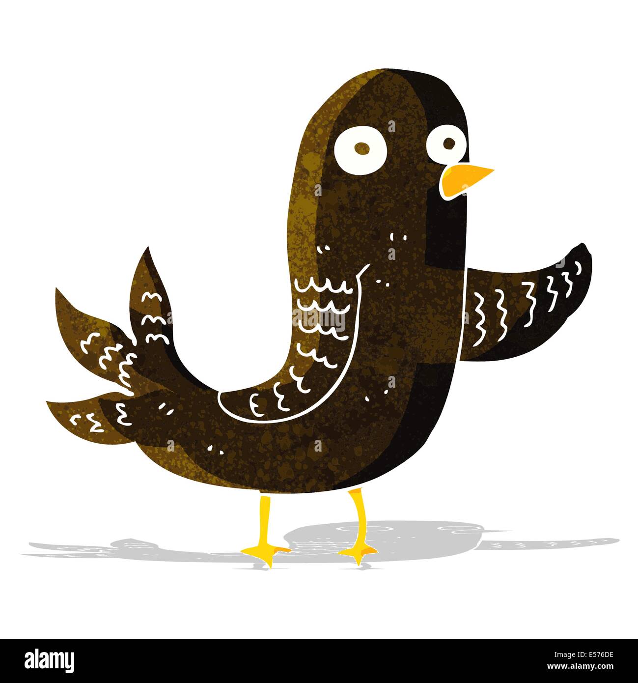 Cartoon waving bird Stock Vector Images - Alamy