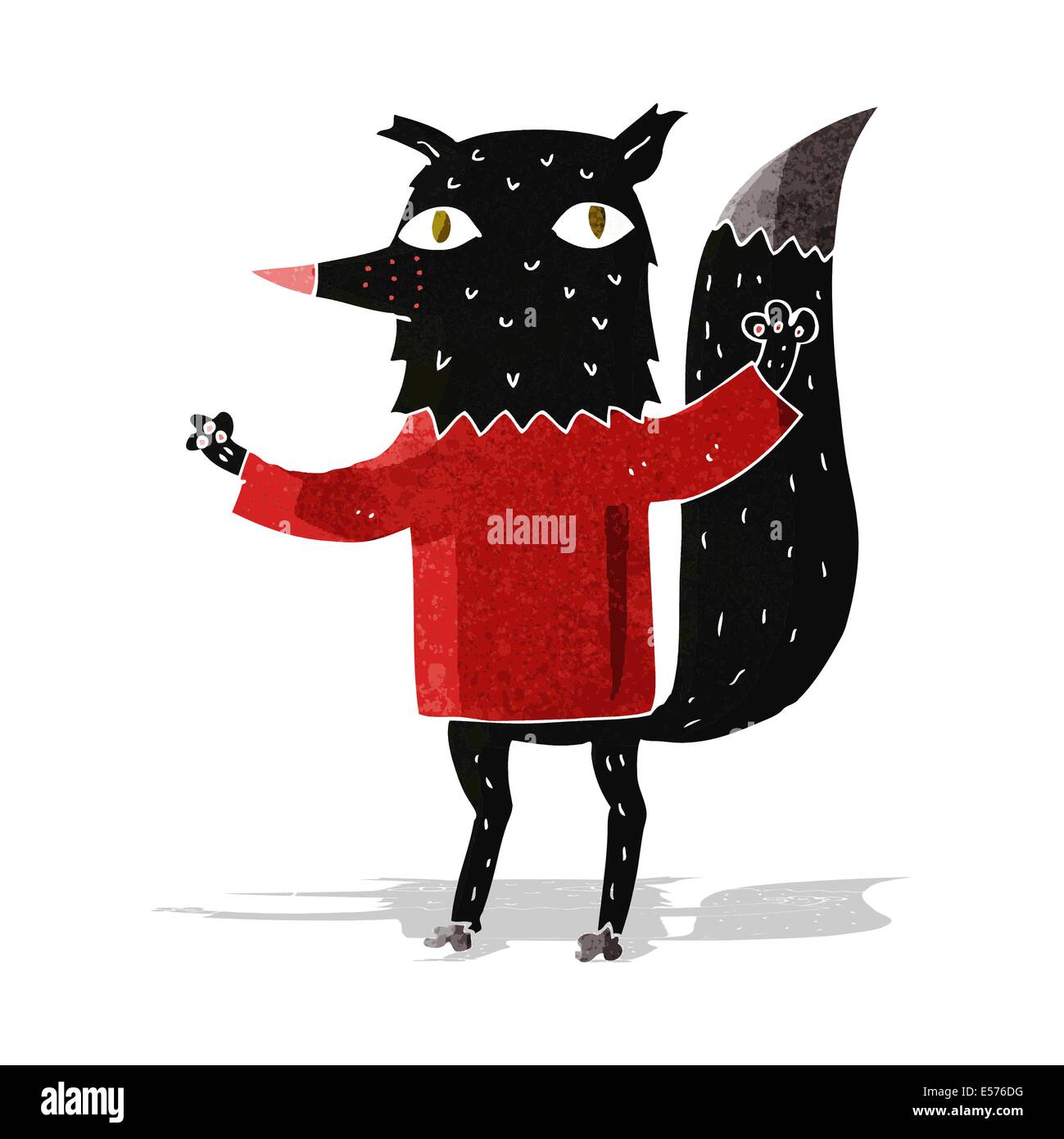 Cartoon wolf retro Stock Vector Images - Alamy