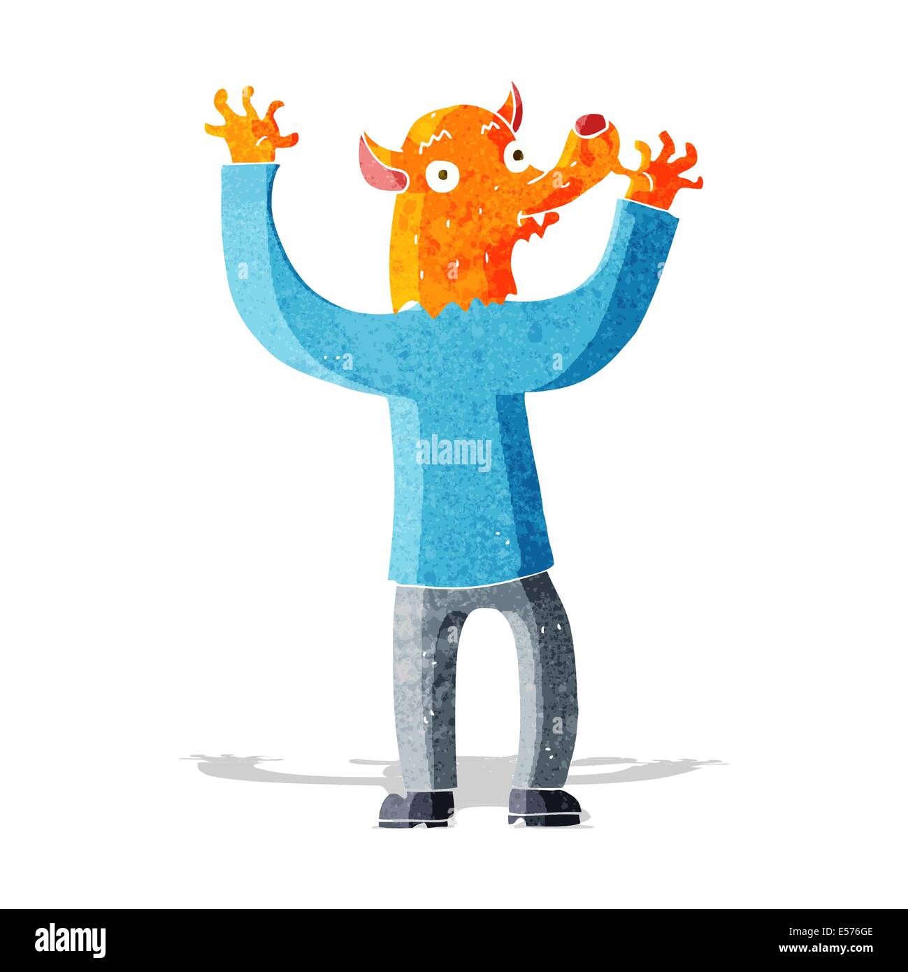 cartoon happy fox man Stock Vector Image & Art - Alamy