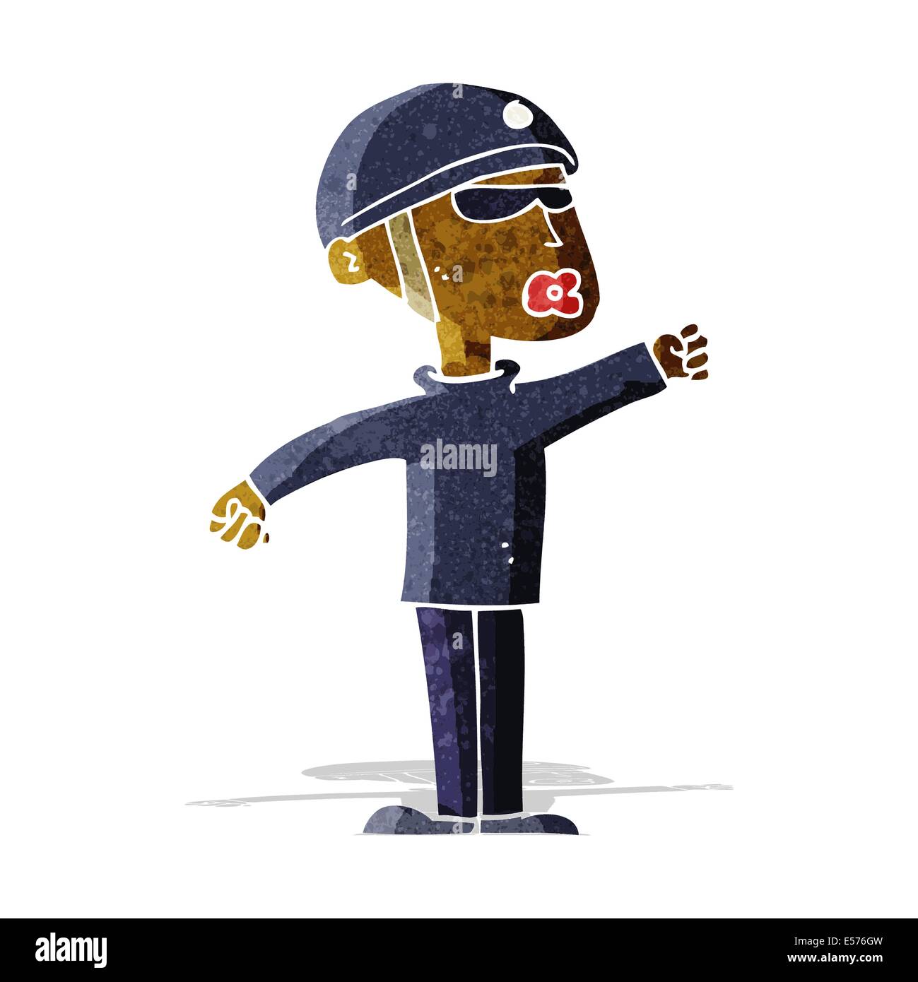 cartoon security guy Stock Vector Image & Art - Alamy