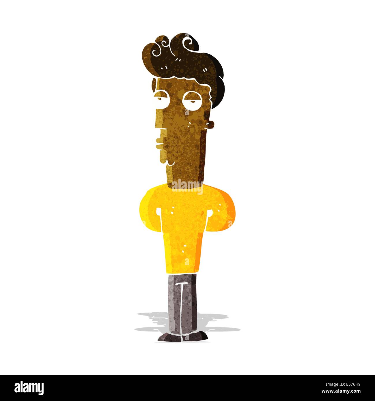 Cartoon bored man Stock Vector Images - Alamy