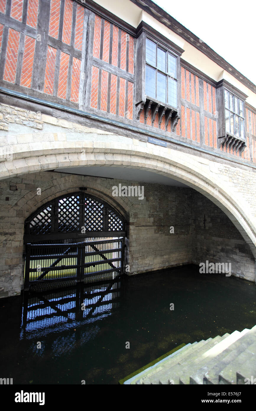 St Thomas' tower and the infamous river entrance to the Tower of London ...