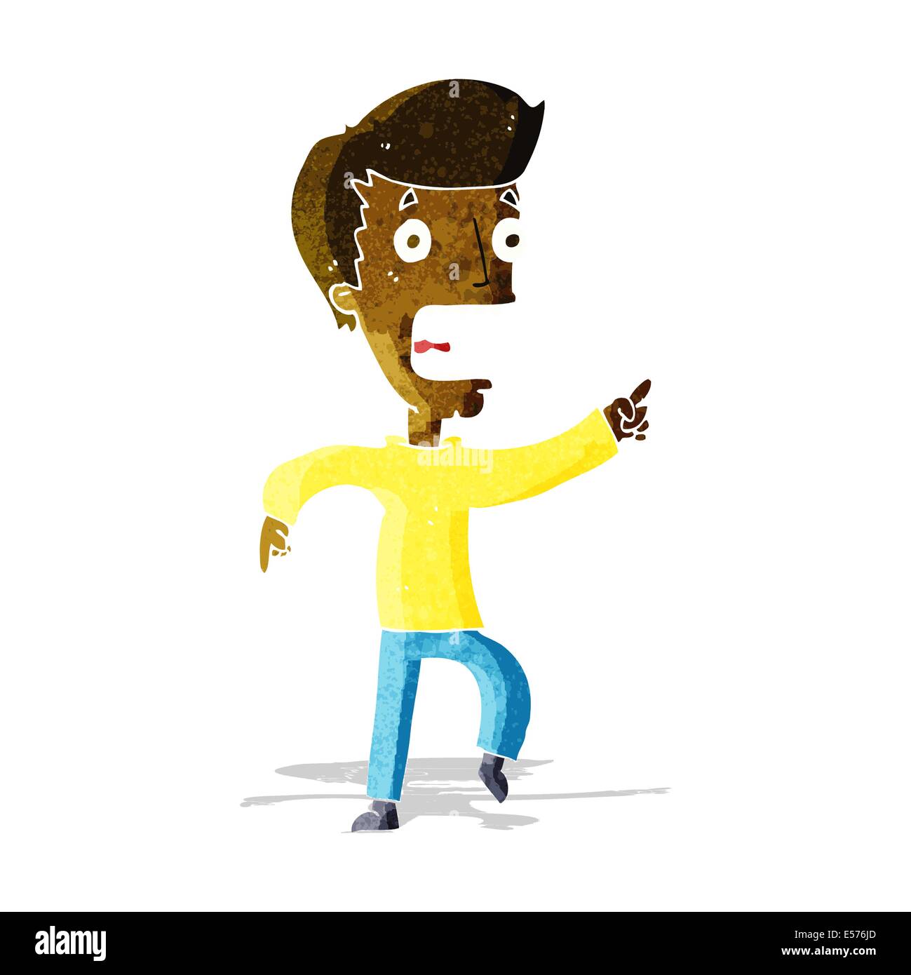 cartoon terrified man Stock Vector Image & Art - Alamy