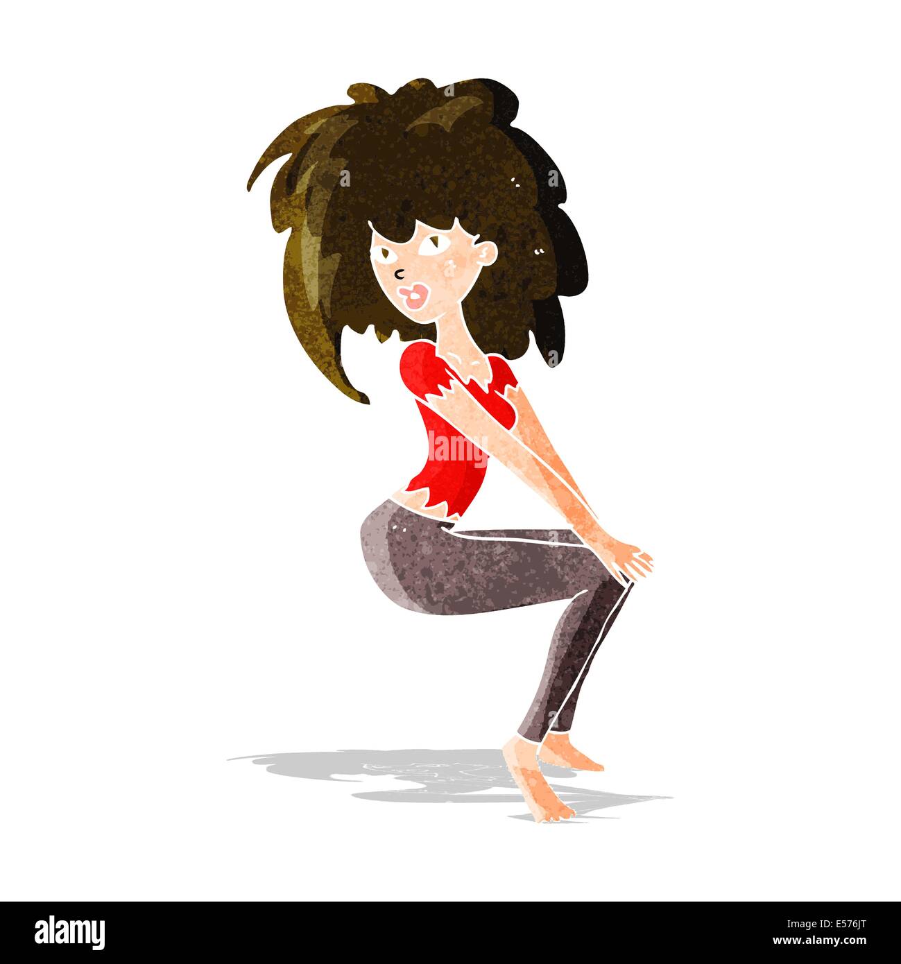 cartoon woman with big hair Stock Vector Image & Art - Alamy