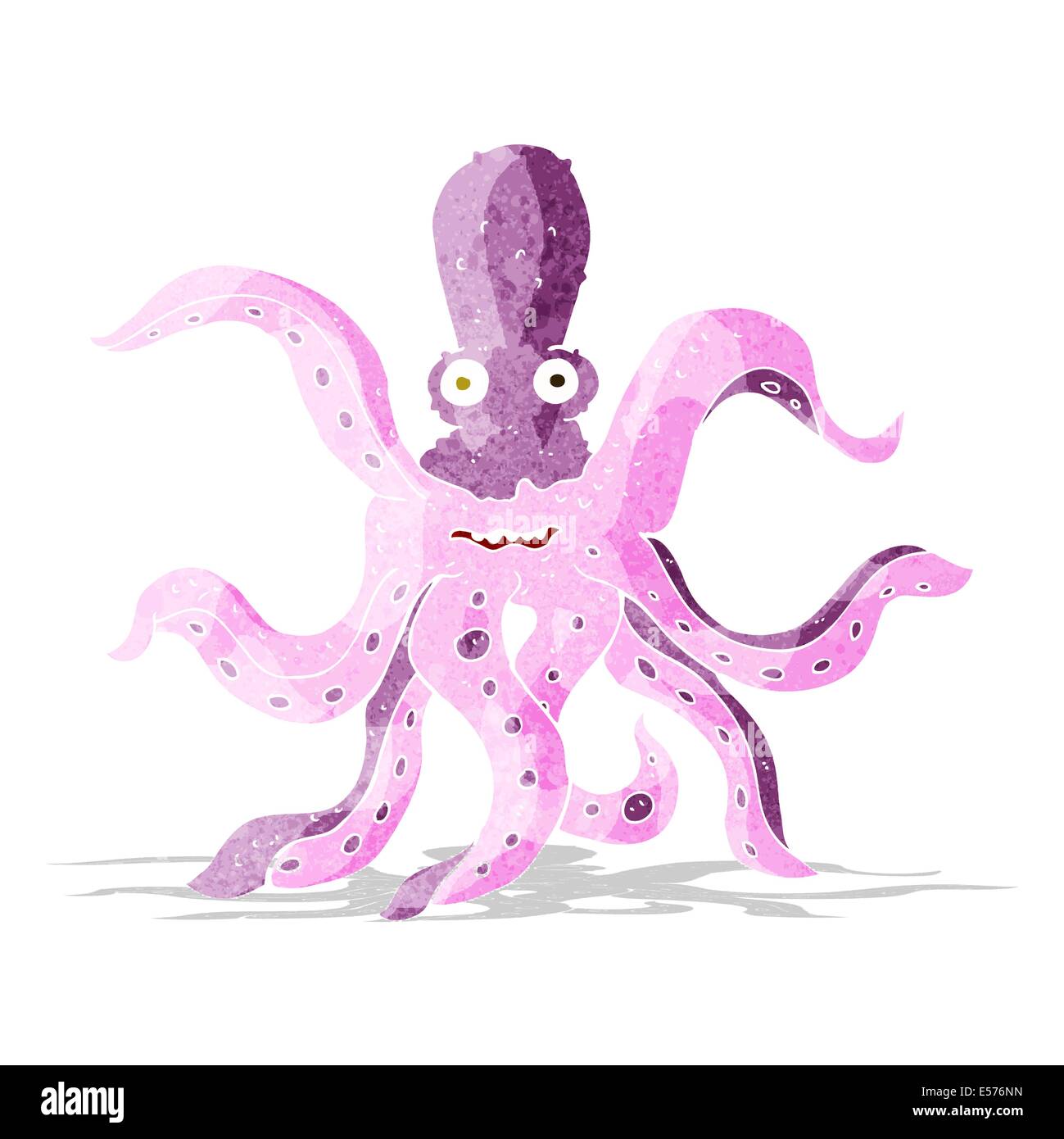 cartoon giant octopus Stock Vector Image & Art - Alamy