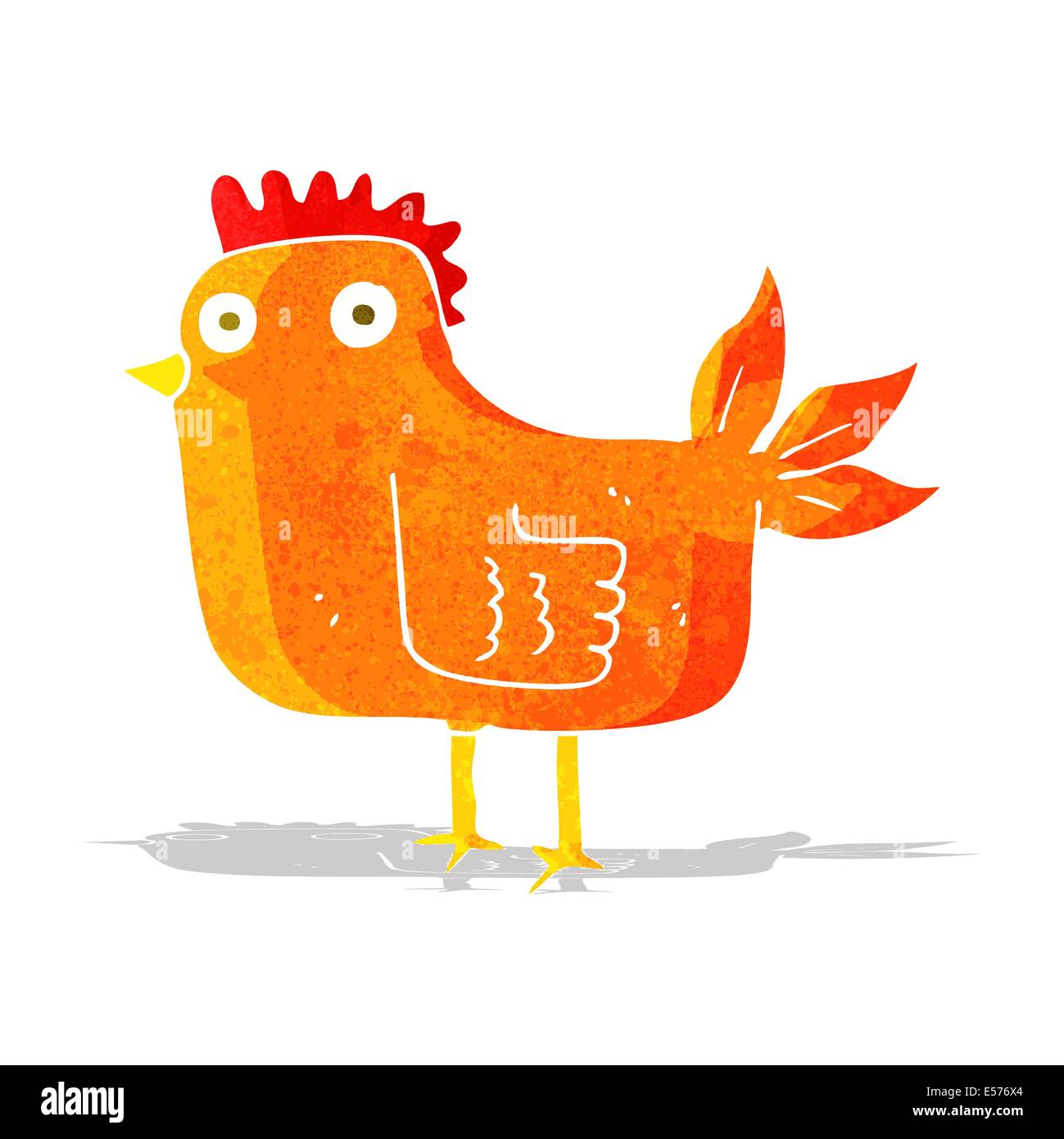 Quirky hand drawn hen Cut Out Stock Images & Pictures - Alamy