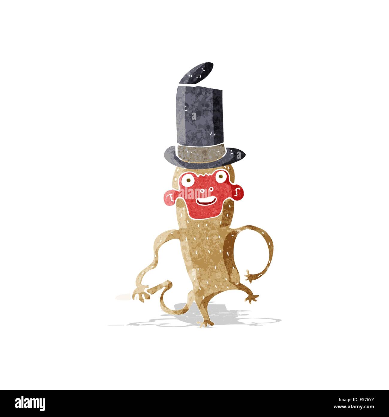 Cartoon monkey wearing hat Cut Out Stock Images & Pictures - Alamy