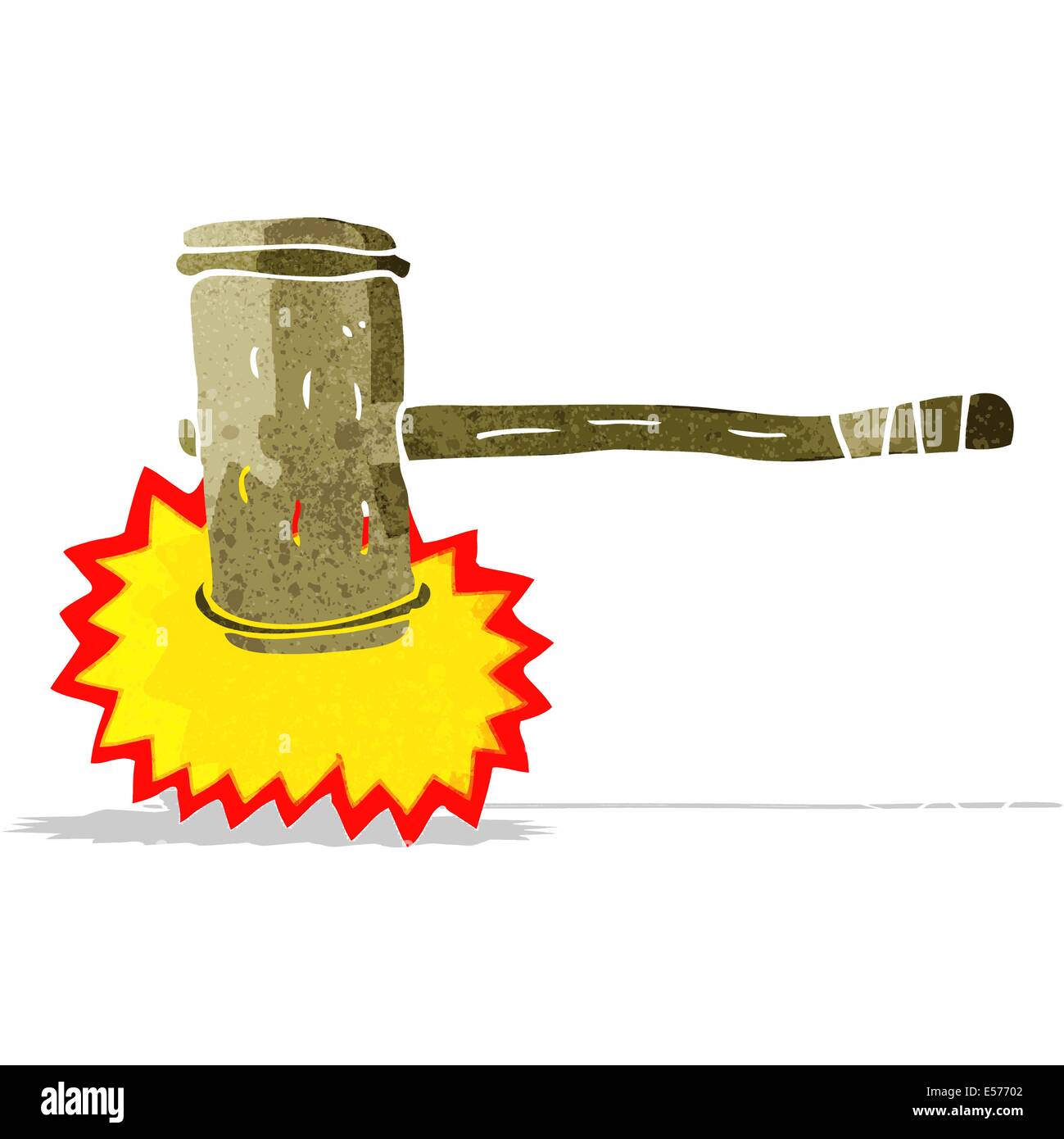 cartoon wooden hammer Stock Vector Image & Art - Alamy