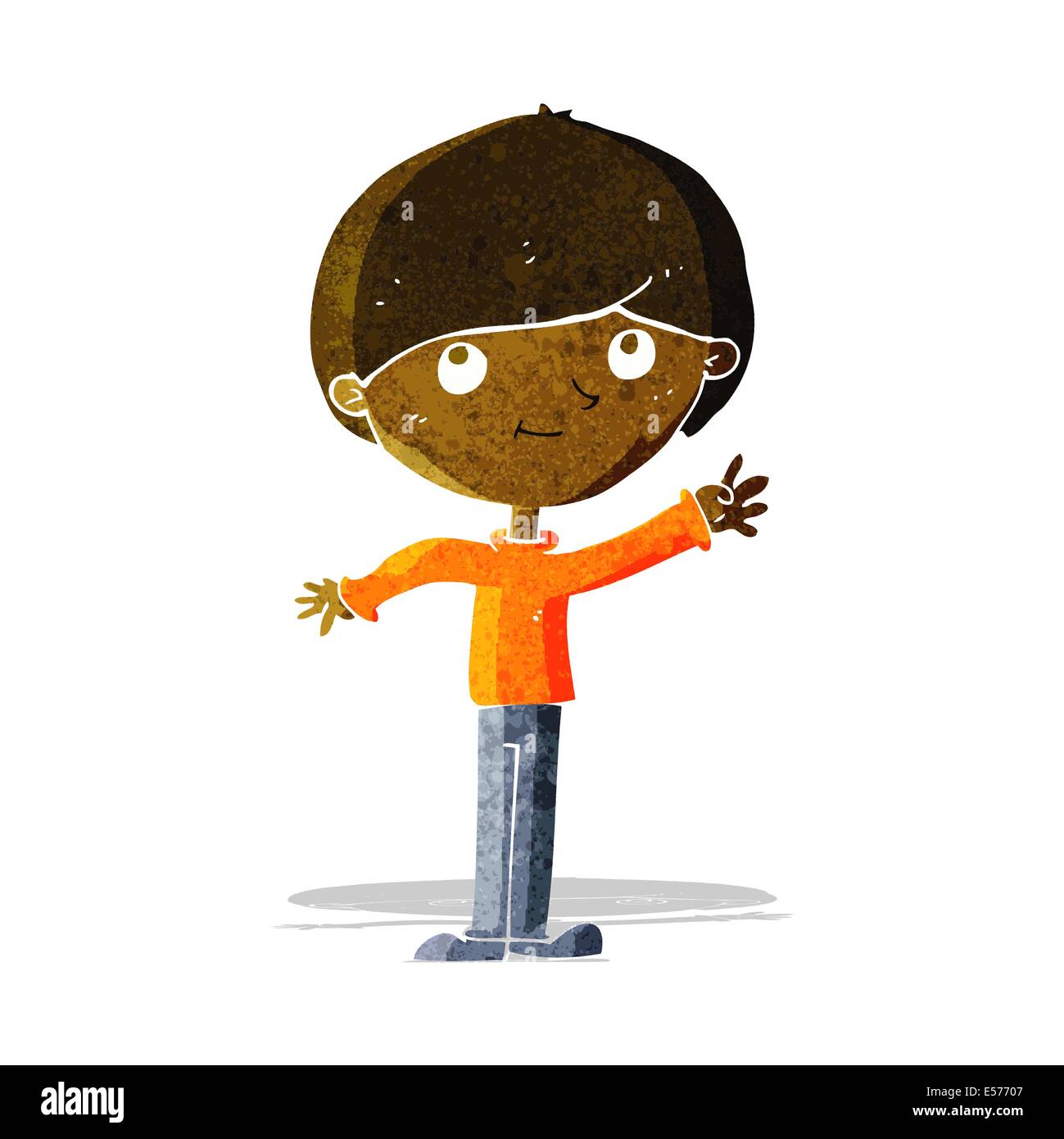 cartoon happy boy Stock Vector Image & Art - Alamy