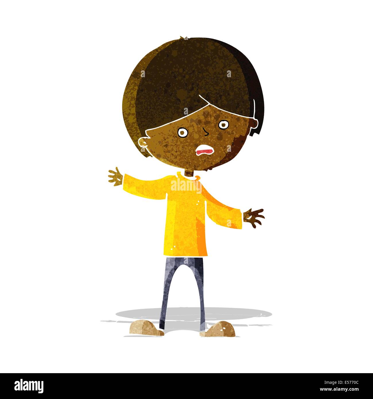 cartoon unhappy boy Stock Vector Image & Art - Alamy