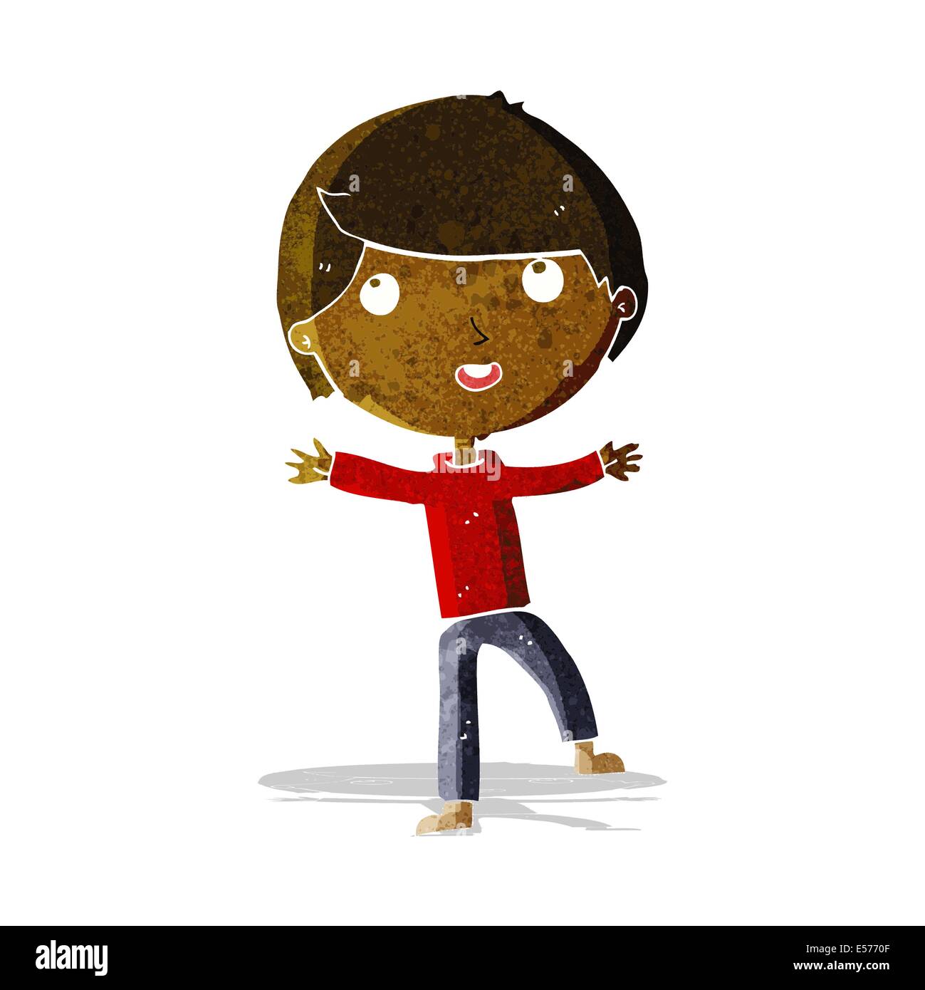cartoon happy boy Stock Vector Image & Art - Alamy