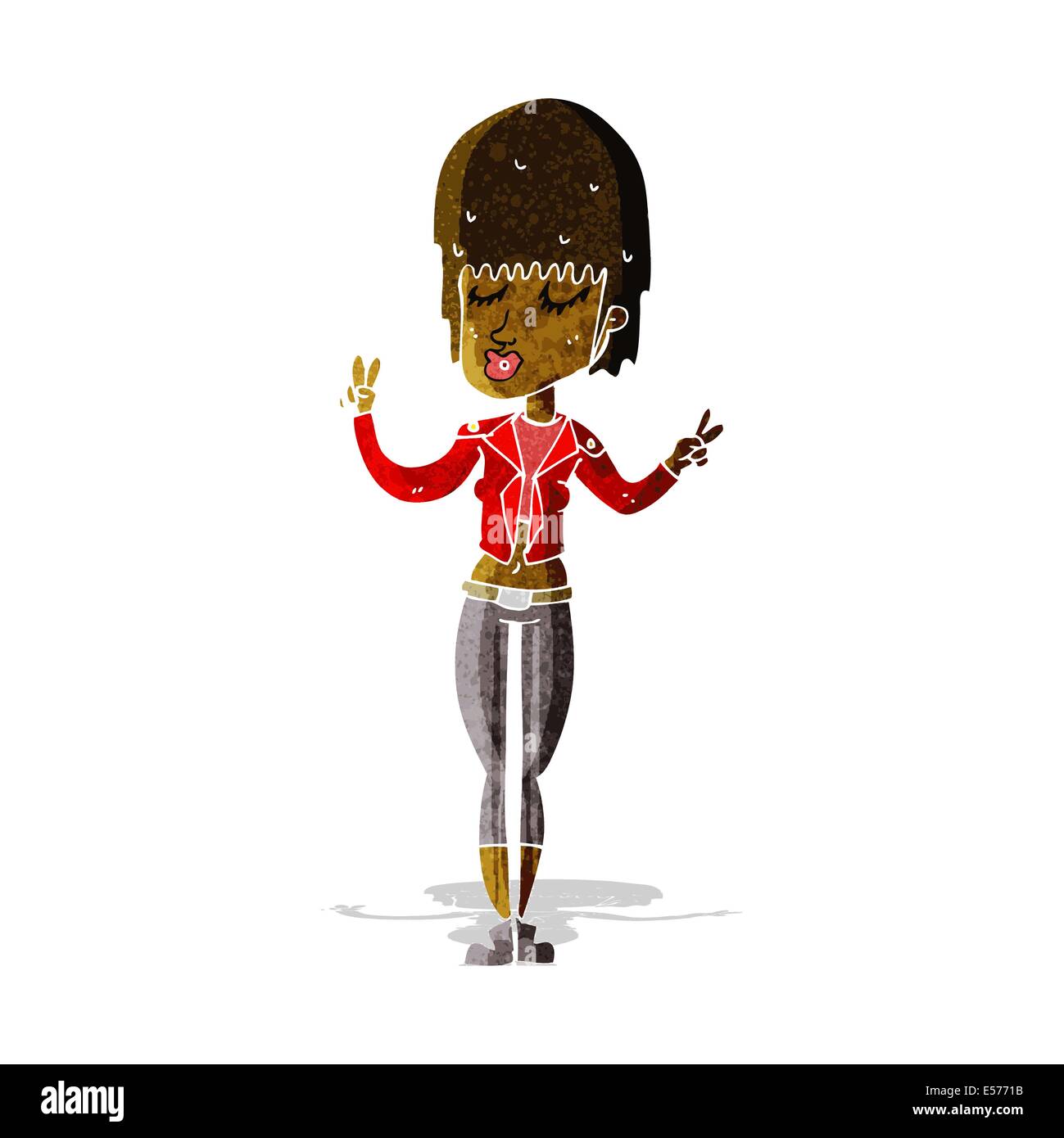 cartoon cool girl Stock Vector Image & Art - Alamy