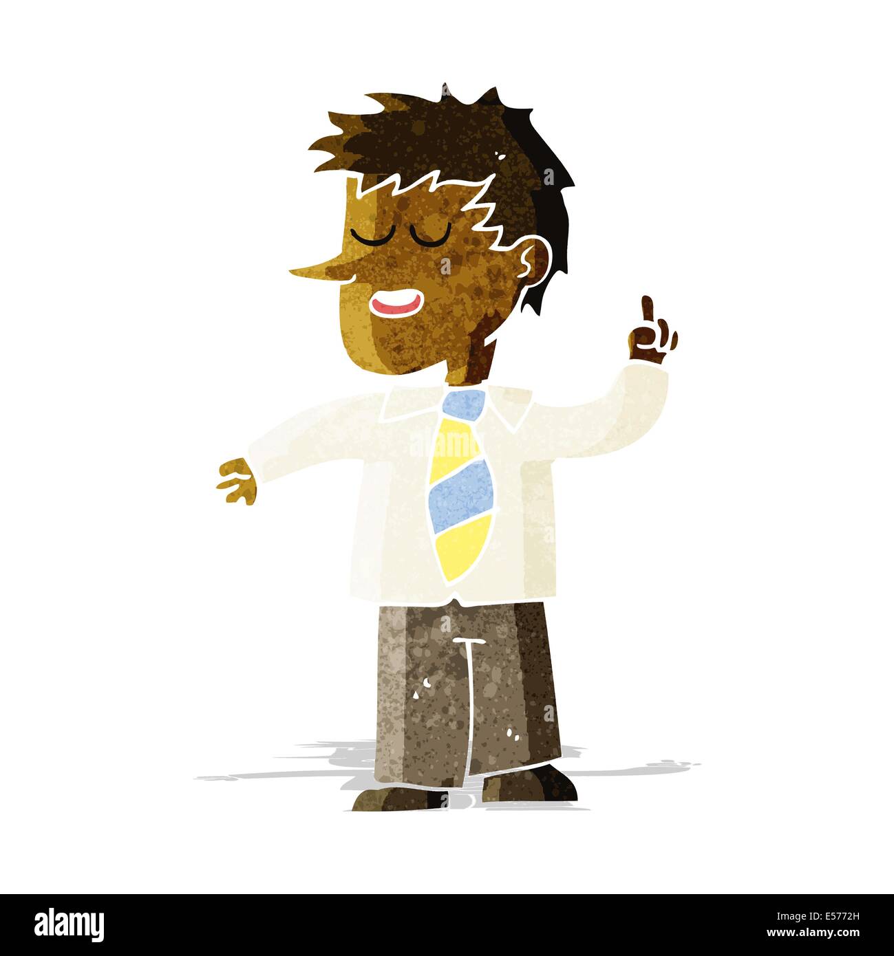cartoon man with good idea Stock Vector Image & Art - Alamy