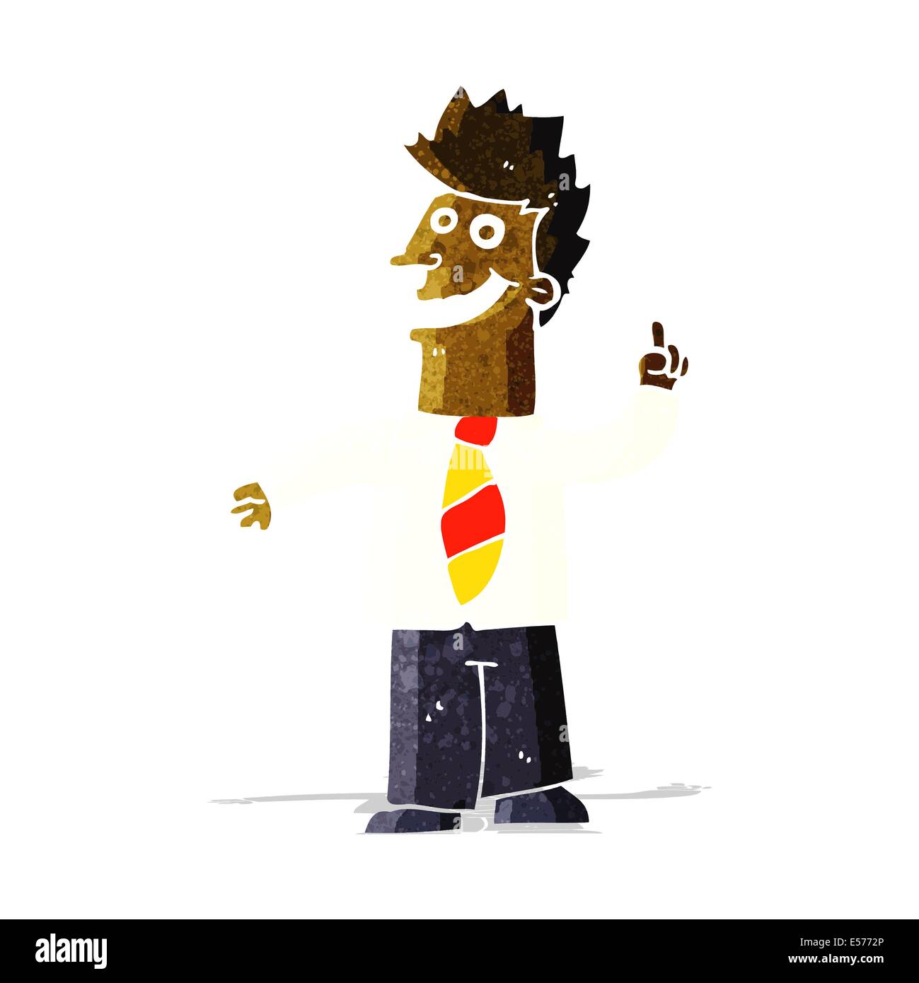 cartoon man with good idea Stock Vector Image & Art - Alamy