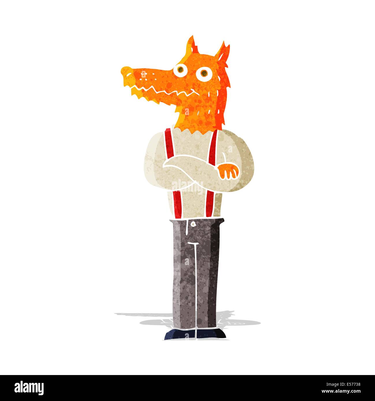 cartoon funny fox Stock Vector Image & Art - Alamy