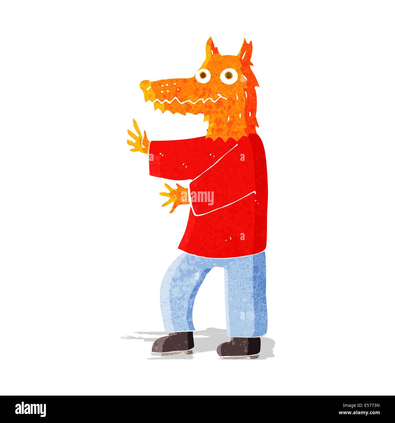 cartoon funny fox man Stock Vector Image & Art - Alamy