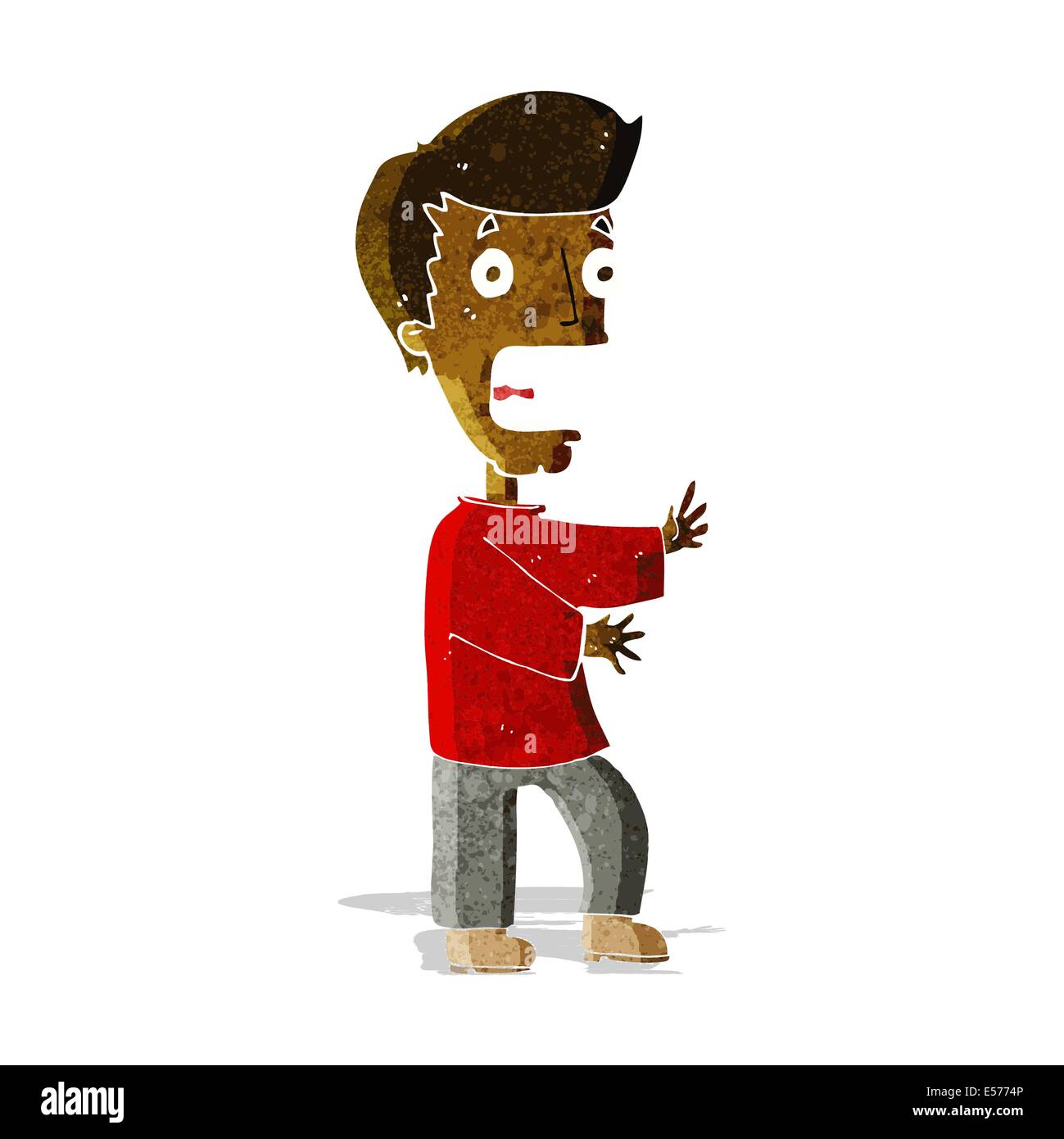 cartoon terrified man Stock Vector Image & Art - Alamy