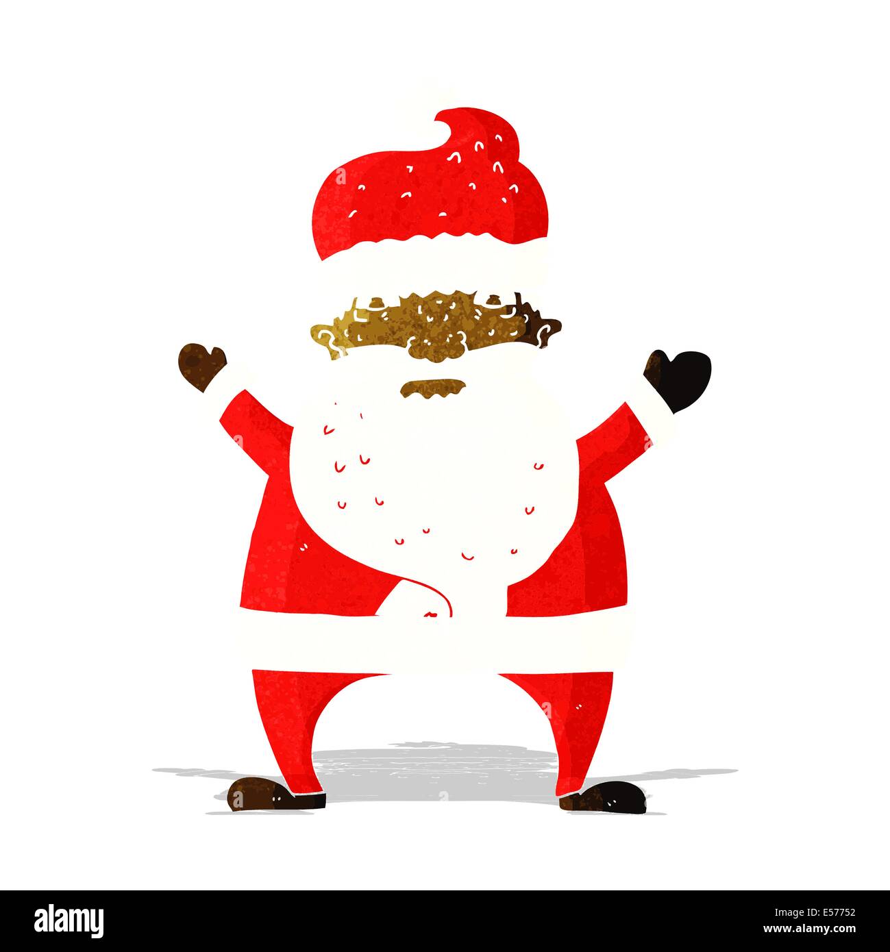 cartoon stressed out santa Stock Vector Image & Art - Alamy