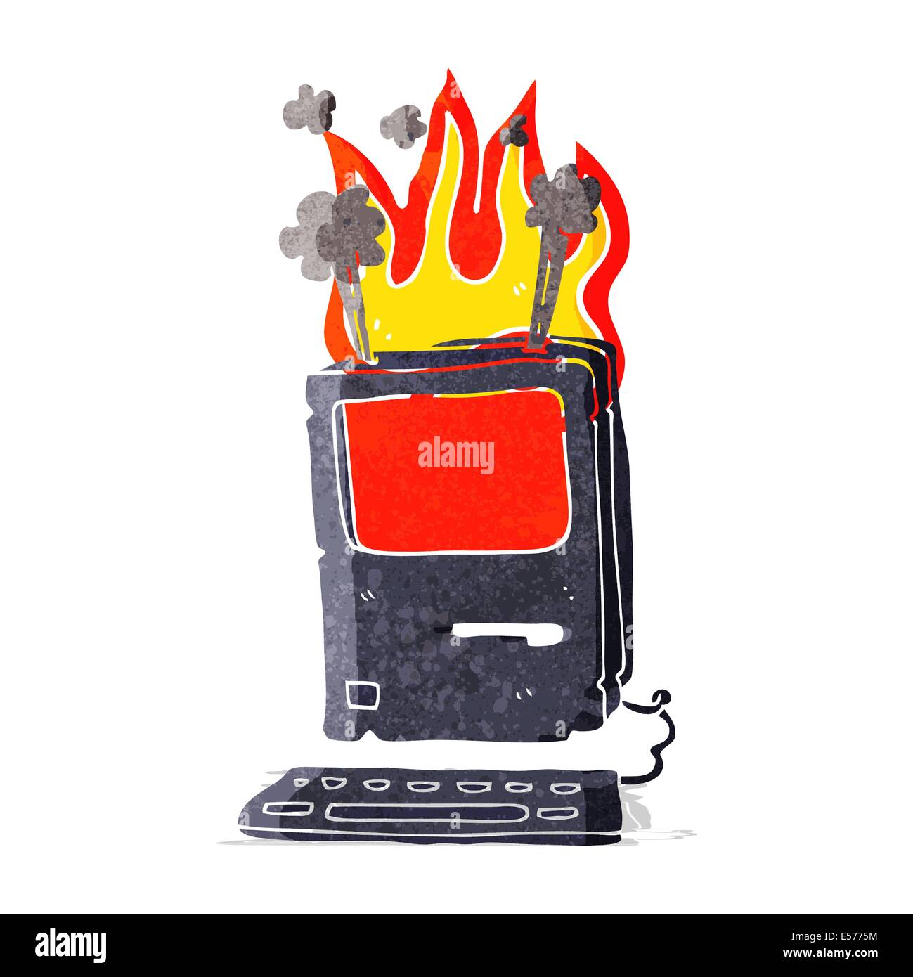 cartoon old computer Stock Vector Image & Art - Alamy