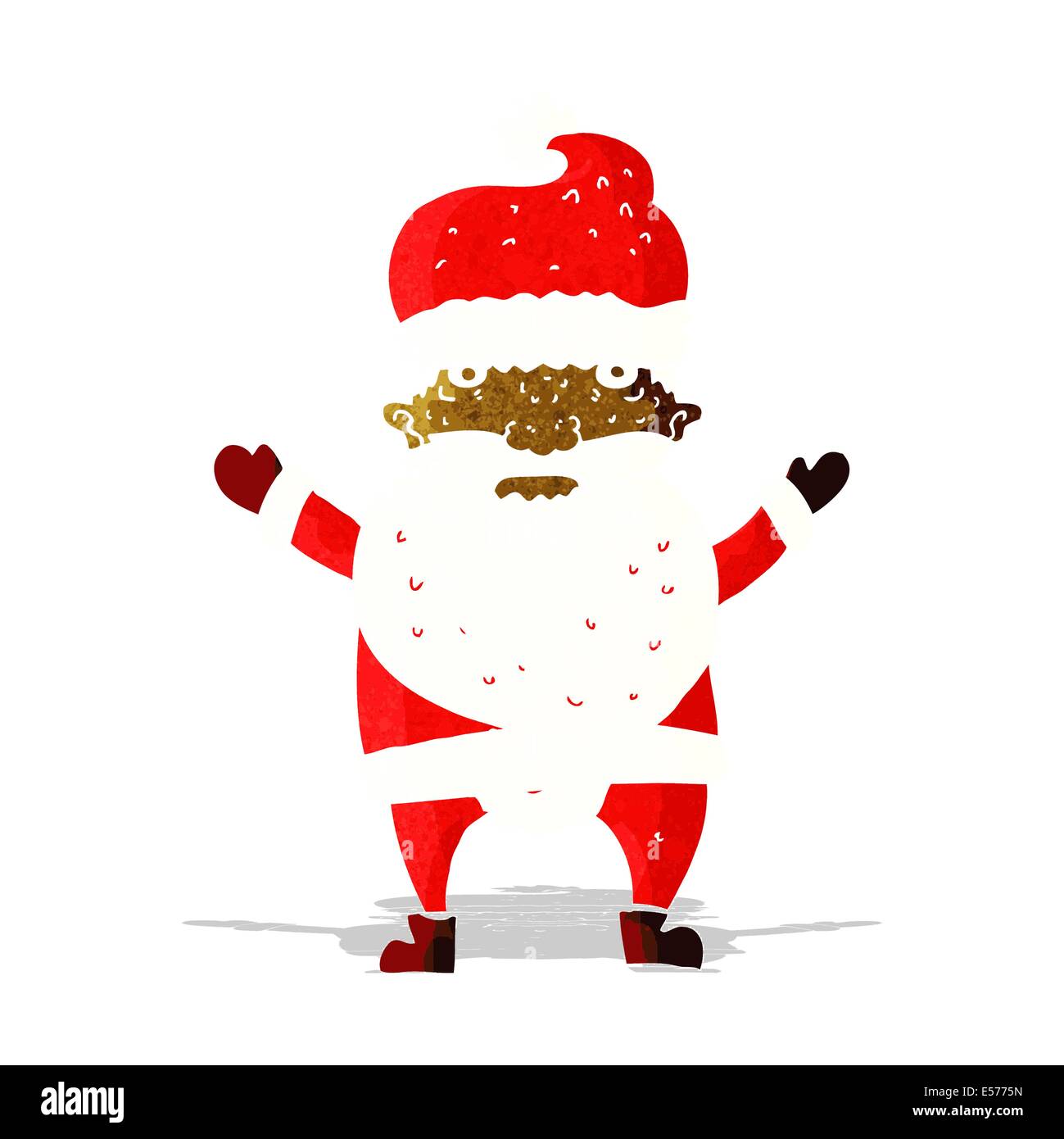 cartoon grumpy santa Stock Vector Image & Art - Alamy