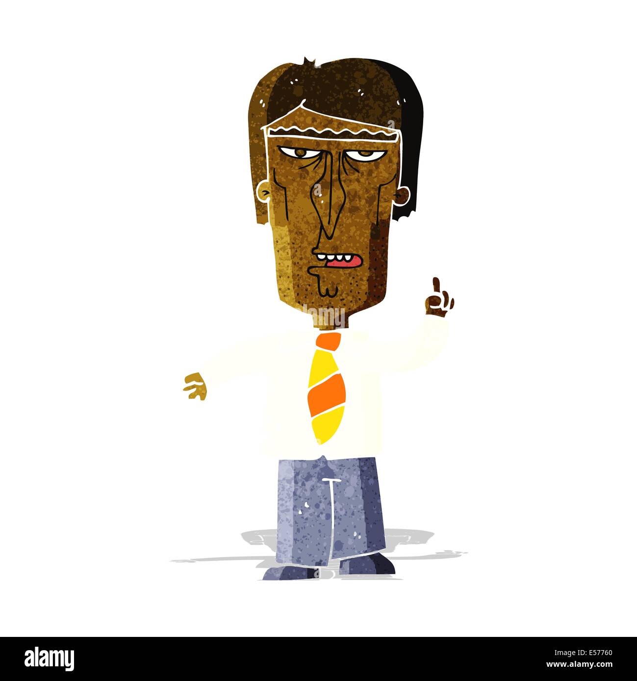 cartoon grumpy boss Stock Vector Image & Art - Alamy