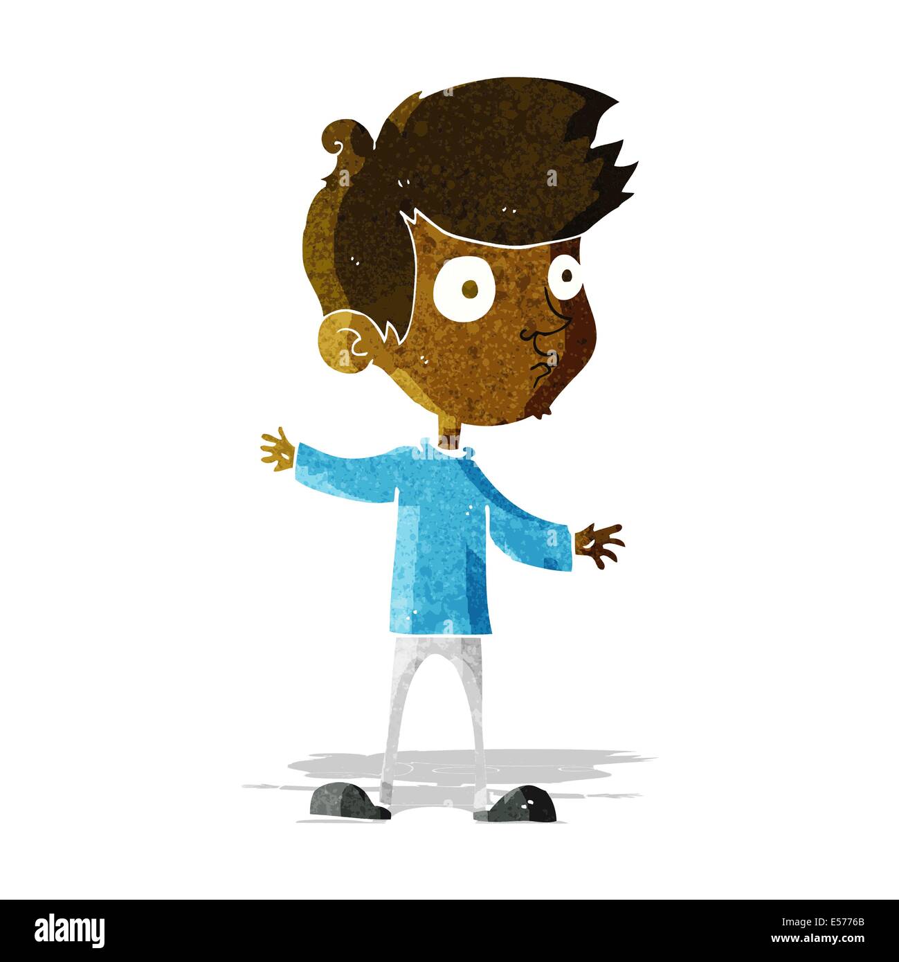 cartoon curious boy Stock Vector Image & Art - Alamy