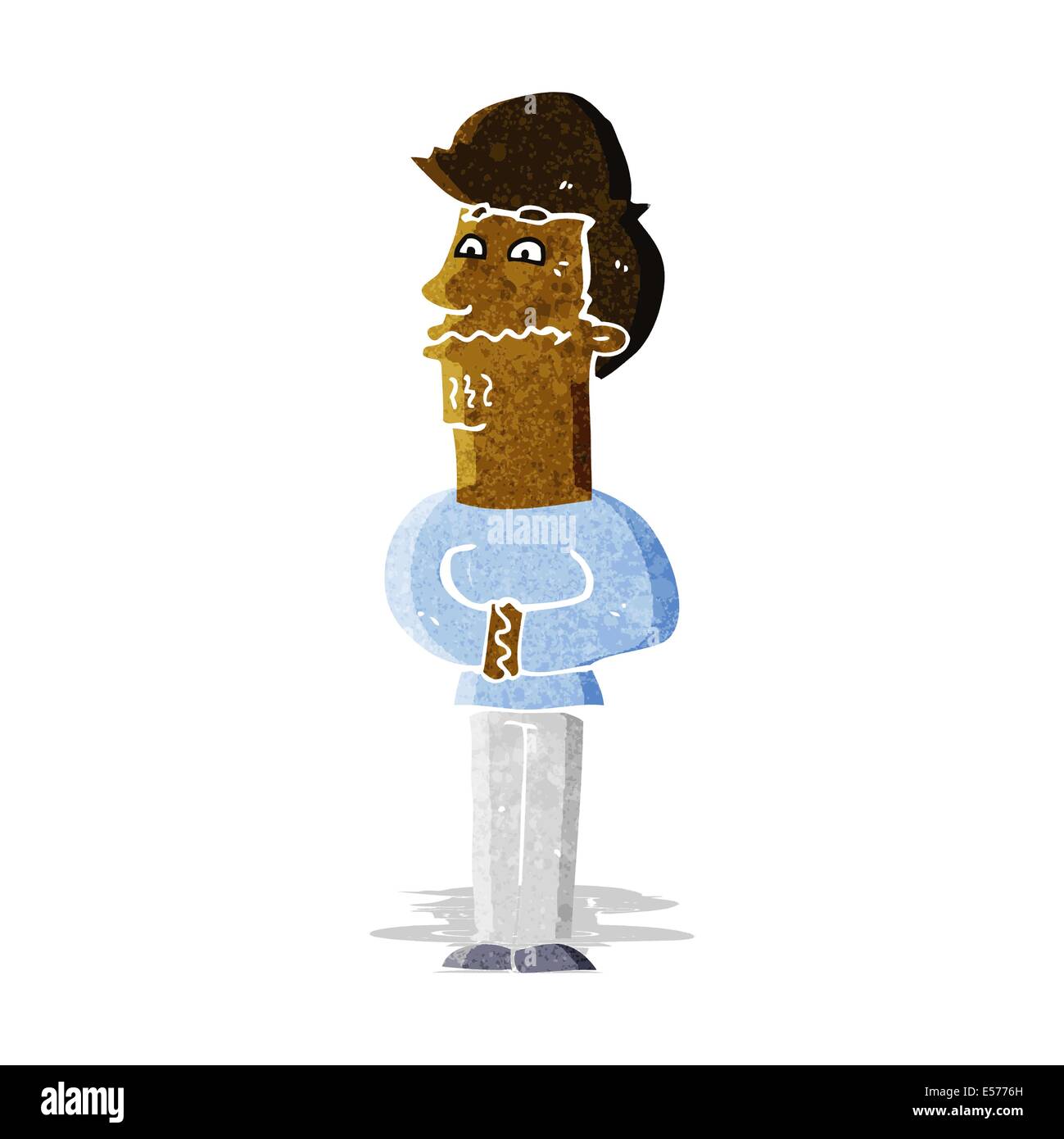 cartoon nervous man Stock Vector Image & Art - Alamy