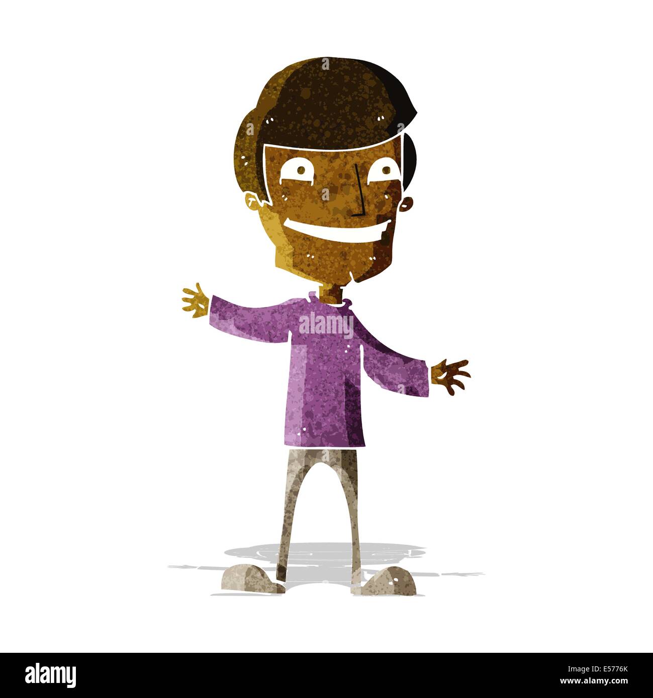 cartoon grinning man Stock Vector Image & Art - Alamy