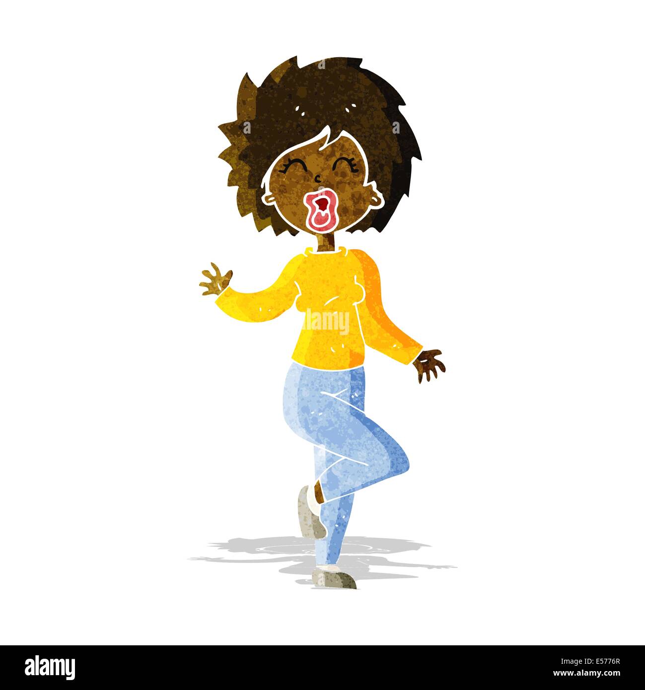 Retro drunk woman Stock Vector Images - Alamy