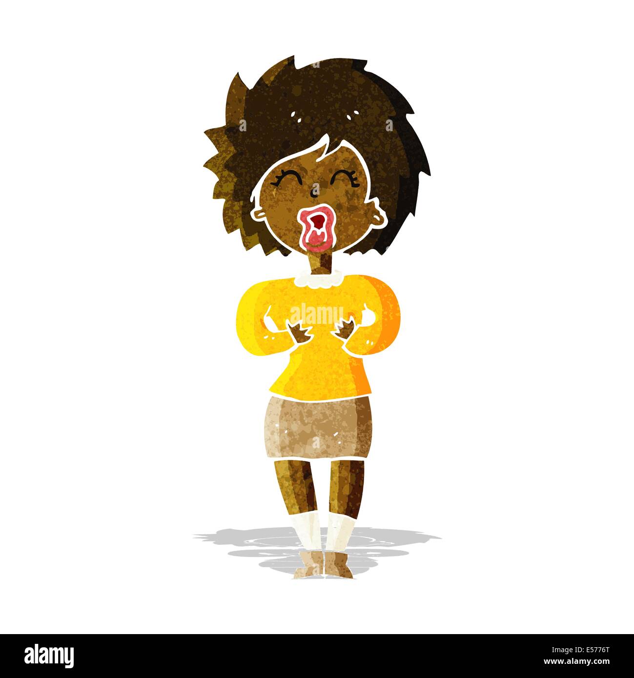 cartoon screaming woman Stock Vector Image & Art - Alamy