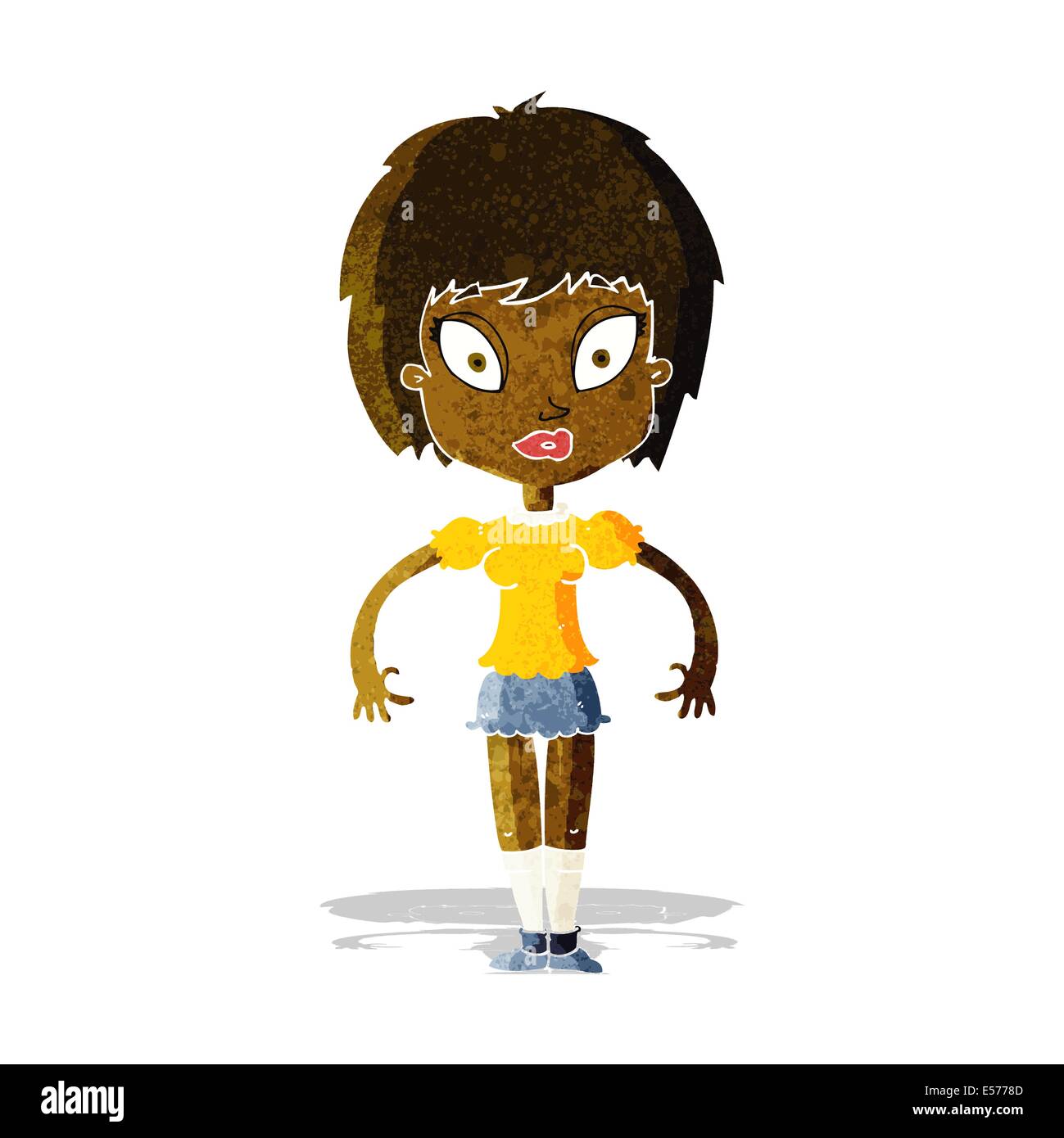 cartoon pretty girl Stock Vector Image & Art - Alamy
