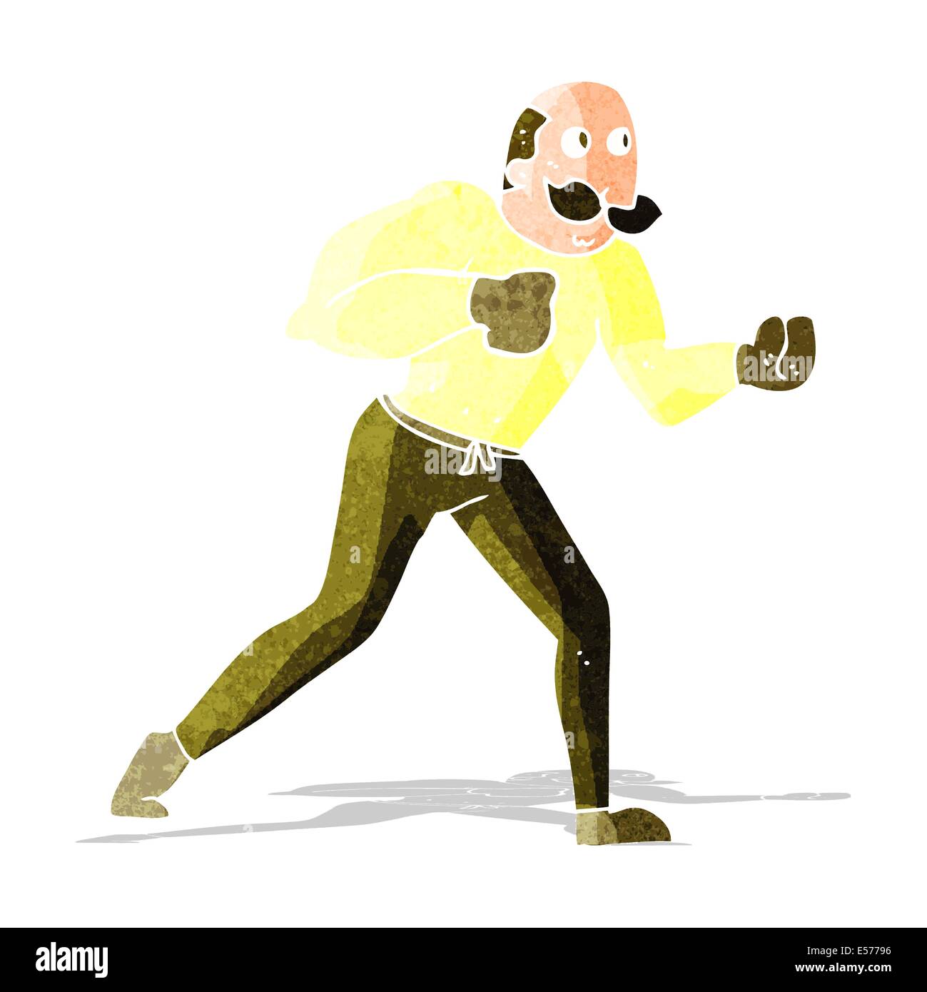 cartoon retro boxer man Stock Vector Image & Art - Alamy