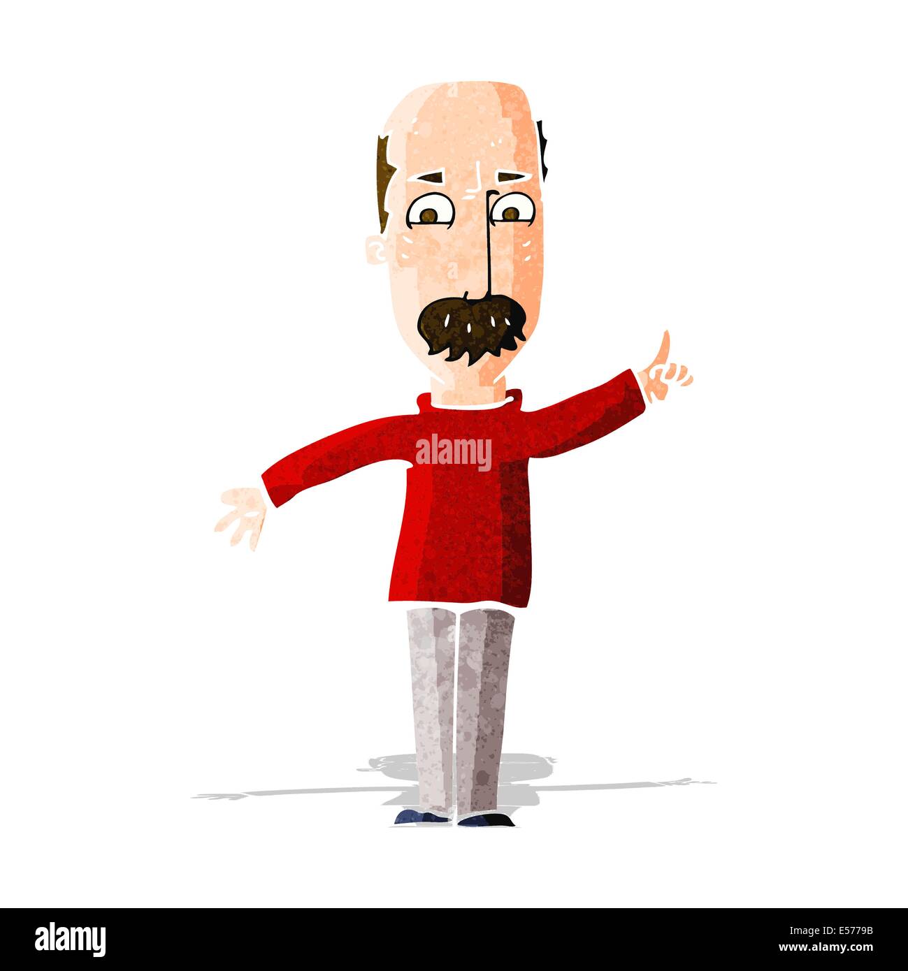 cartoon man issuing stern waring Stock Vector Image & Art - Alamy