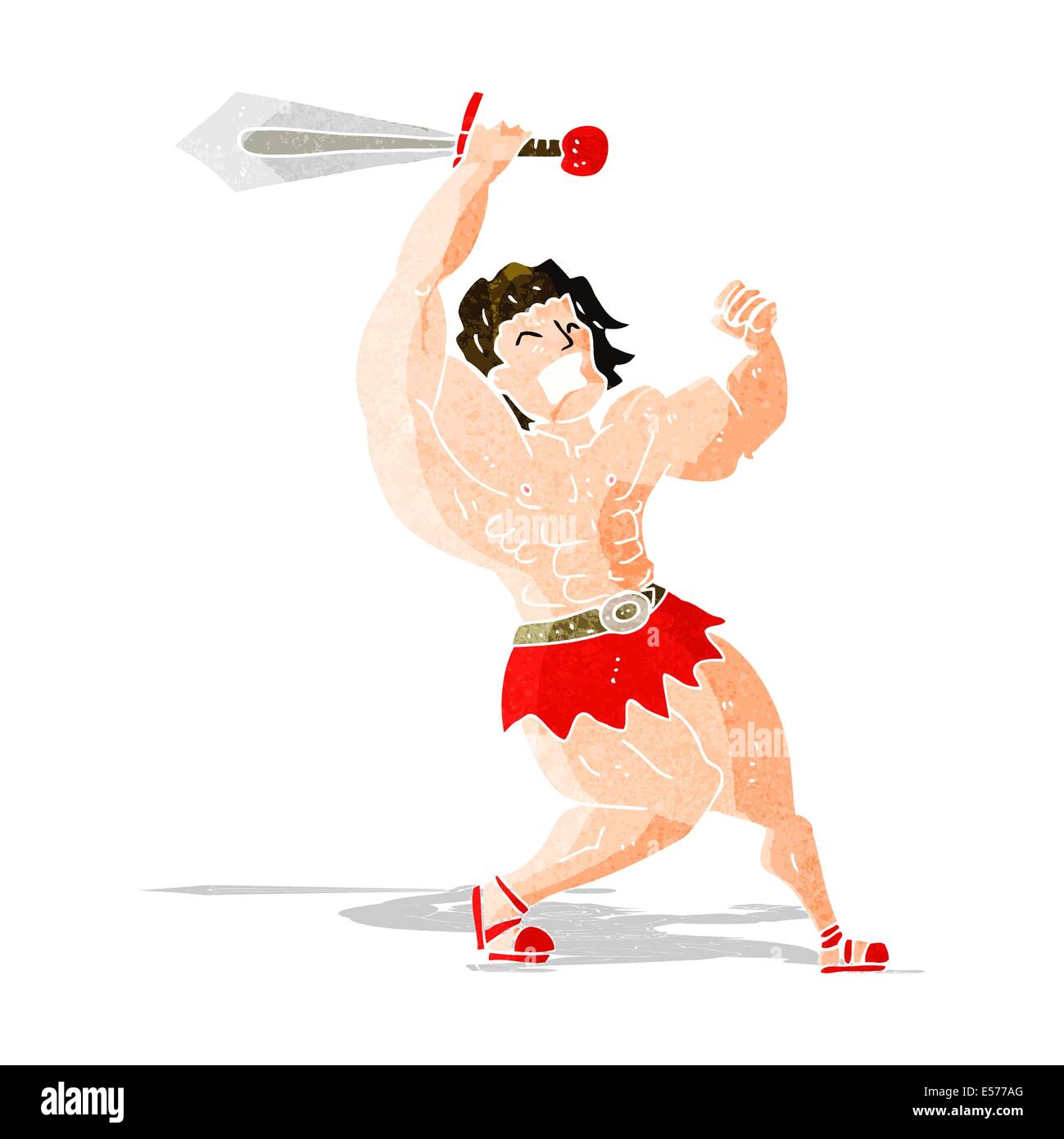 cartoon barbarian hero Stock Vector Image & Art - Alamy