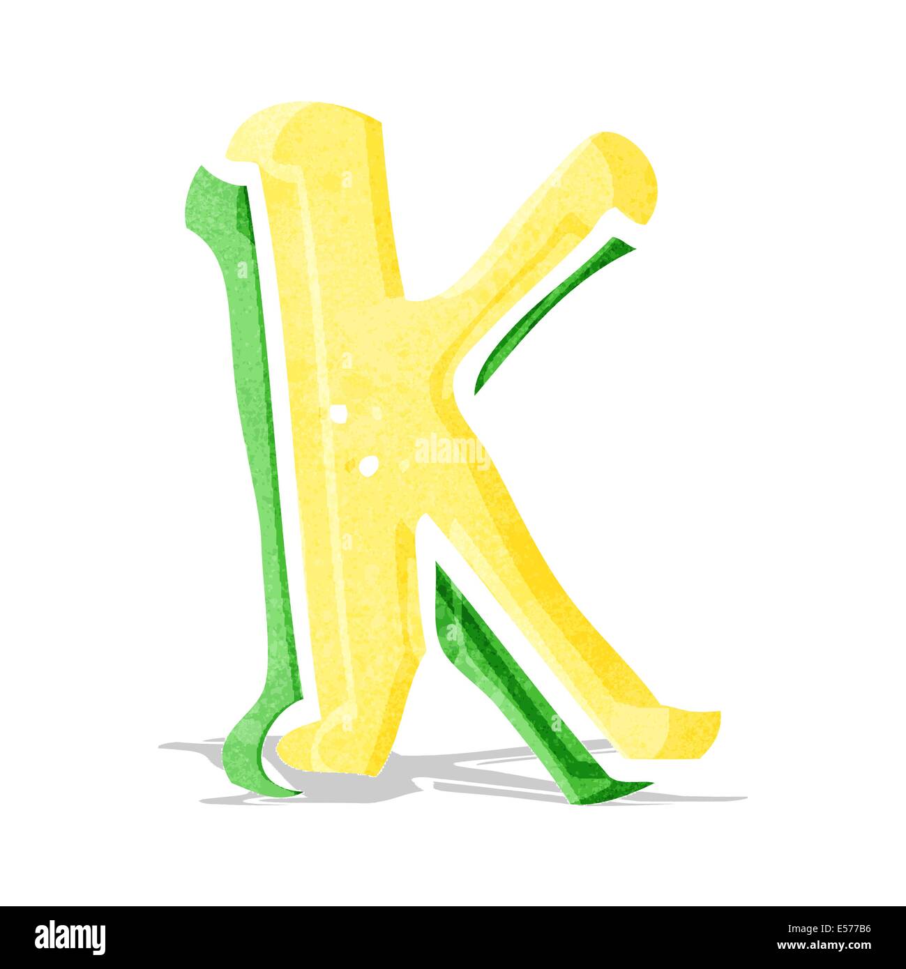 Cartoon Letter K Cut Out Stock Images & Pictures - Alamy