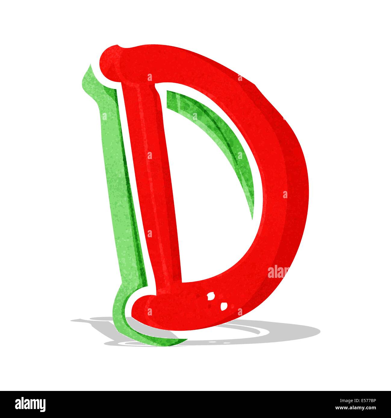 cartoon letter D Stock Vector Image & Art - Alamy