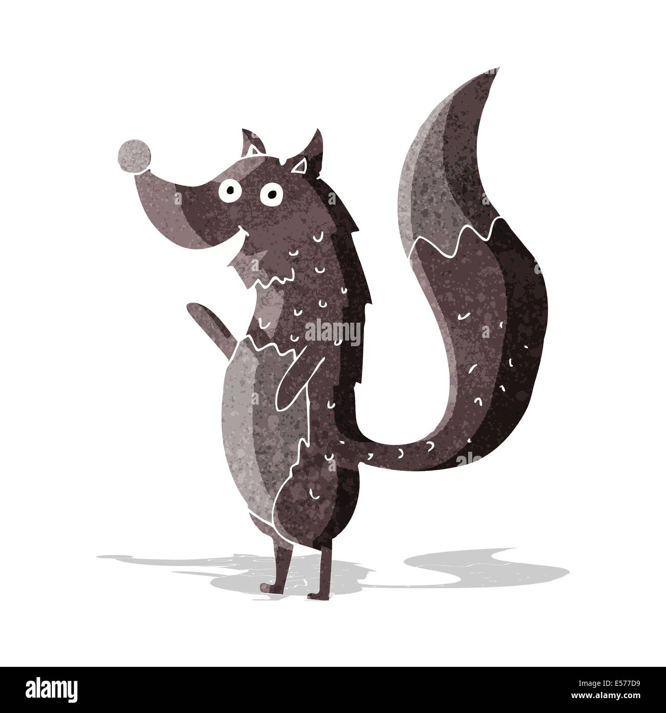 Cartoon waving wolf hi-res stock photography and images - Alamy