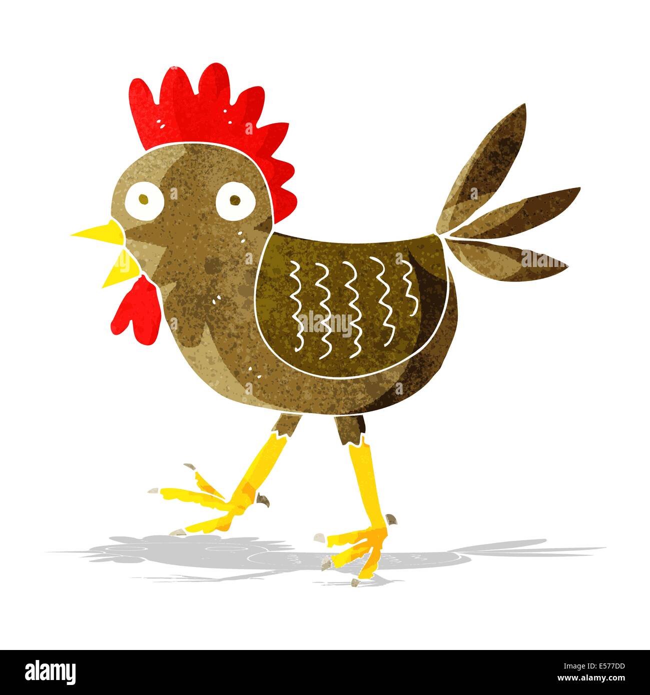 funny cartoon chicken Stock Vector Image & Art - Alamy
