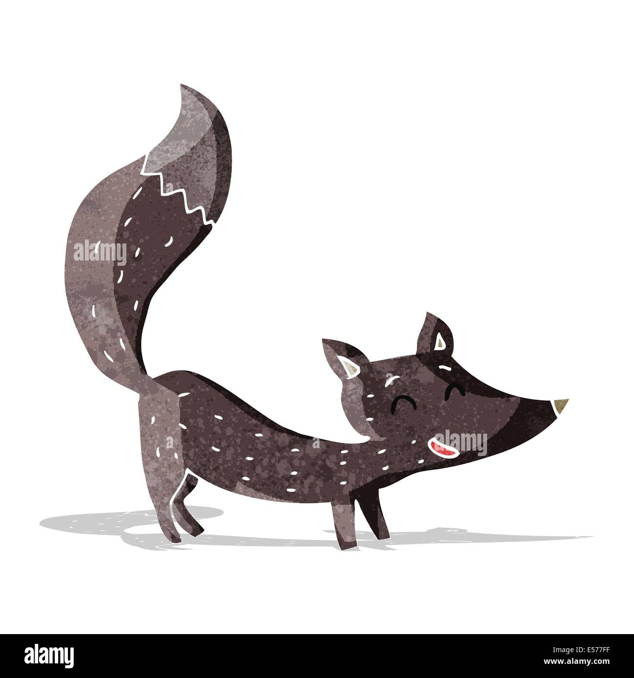 cartoon little wolf cub Stock Vector Image & Art - Alamy