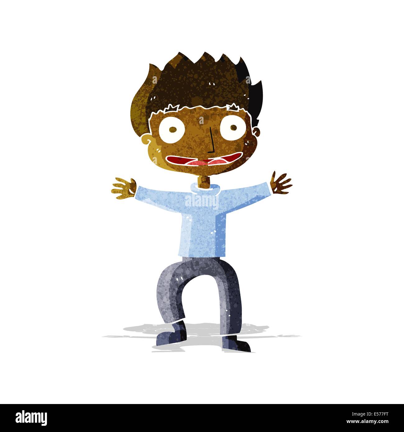 cartoon grinning boy Stock Vector Image & Art - Alamy