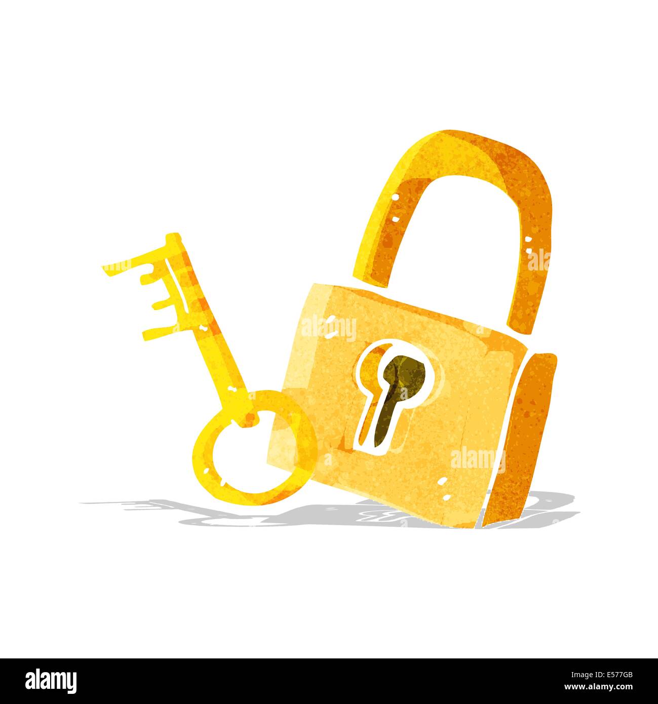 cartoon padlock and key Stock Vector Image & Art - Alamy