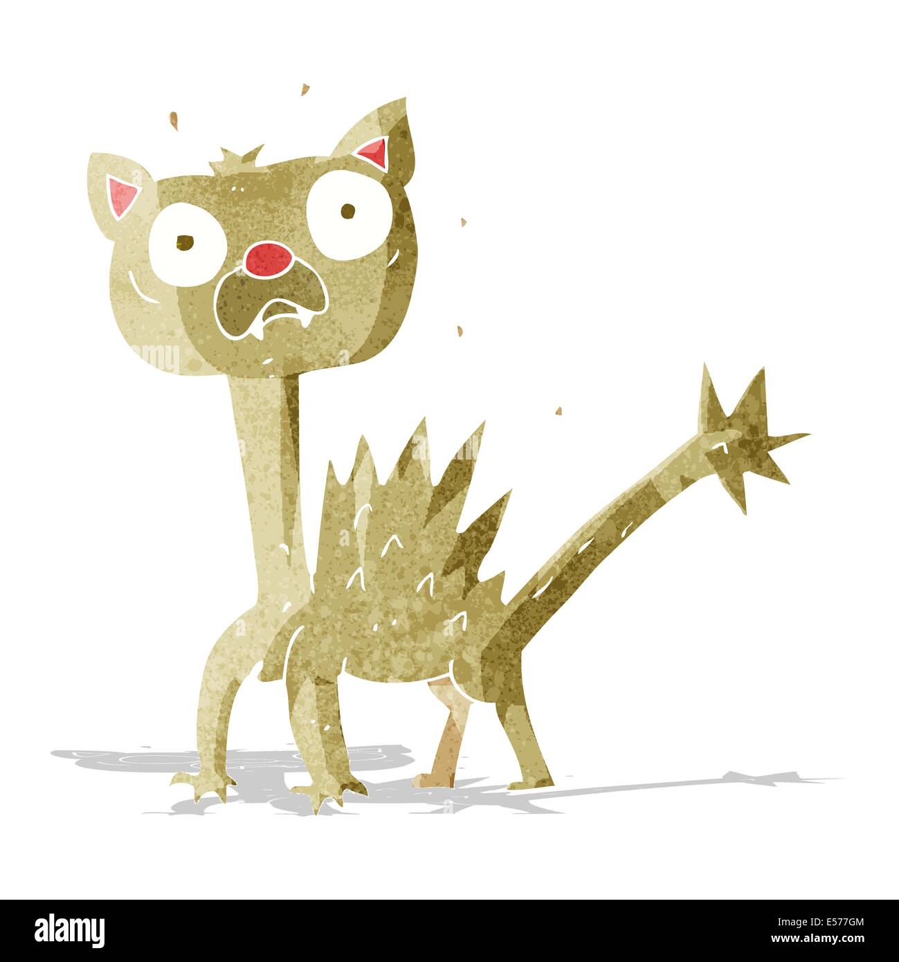 cartoon scared cat Stock Vector Image & Art - Alamy