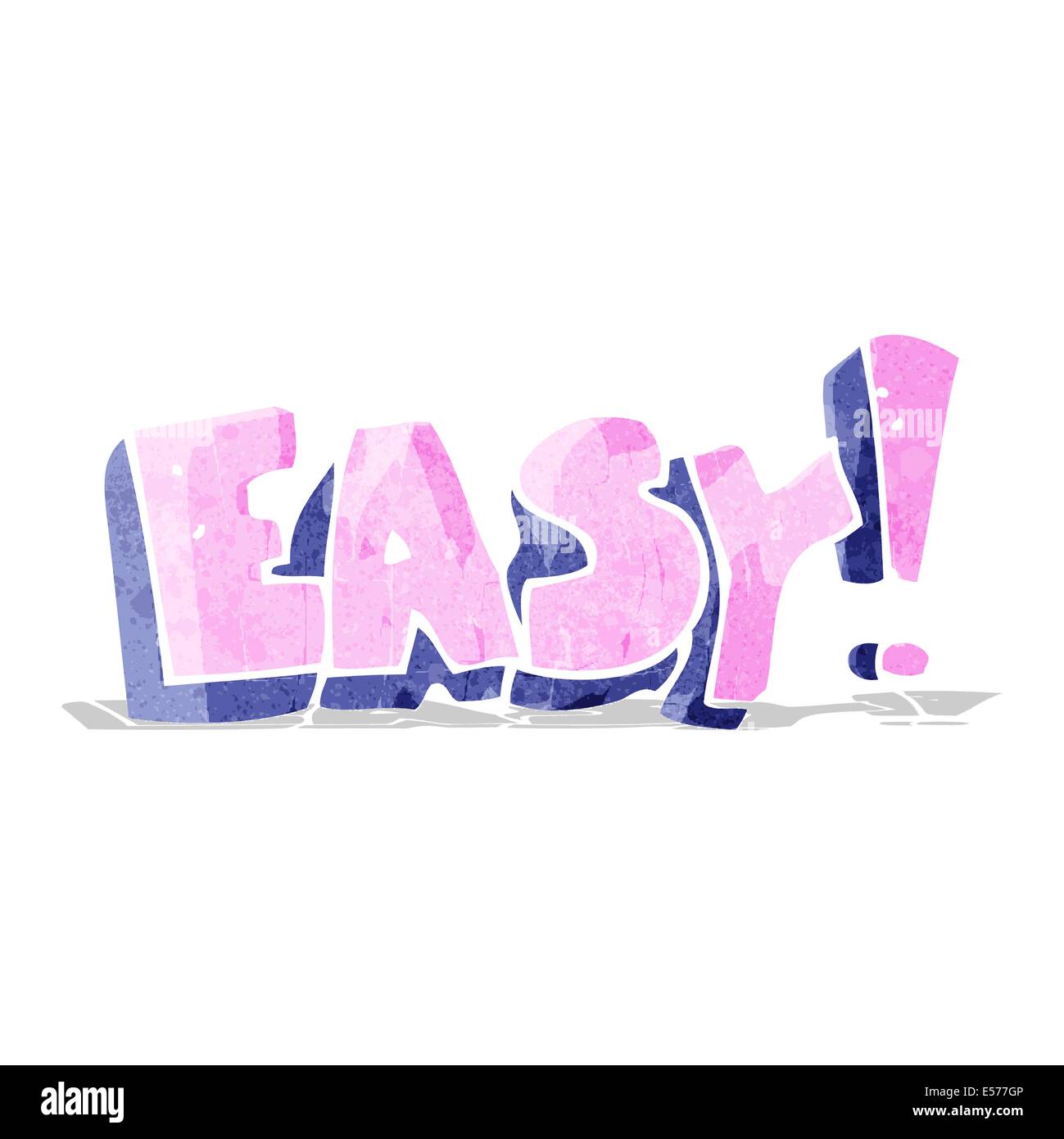 cartoon easy sign Stock Vector Image & Art - Alamy