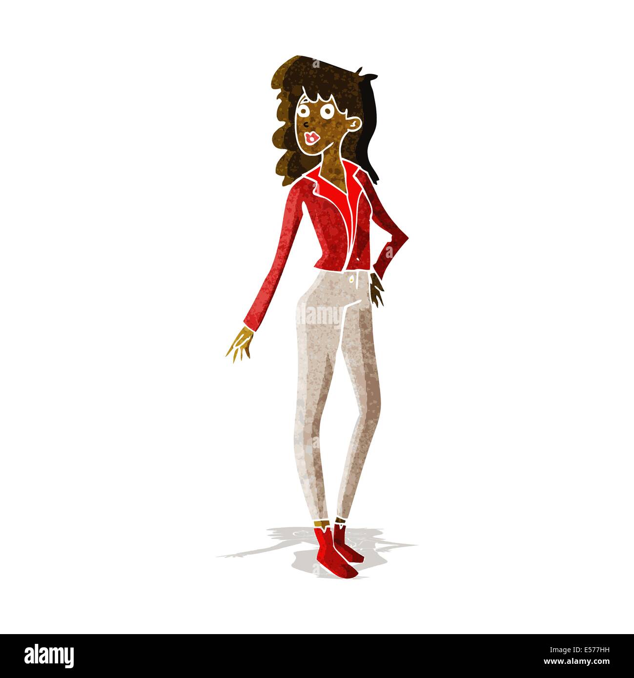 cartoon pretty woman Stock Vector Image & Art - Alamy