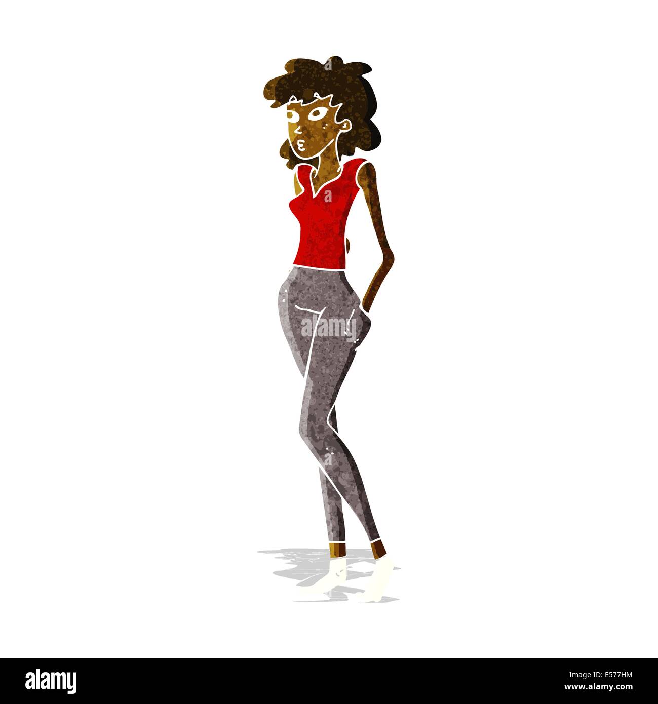 cartoon pretty woman Stock Vector Image & Art - Alamy