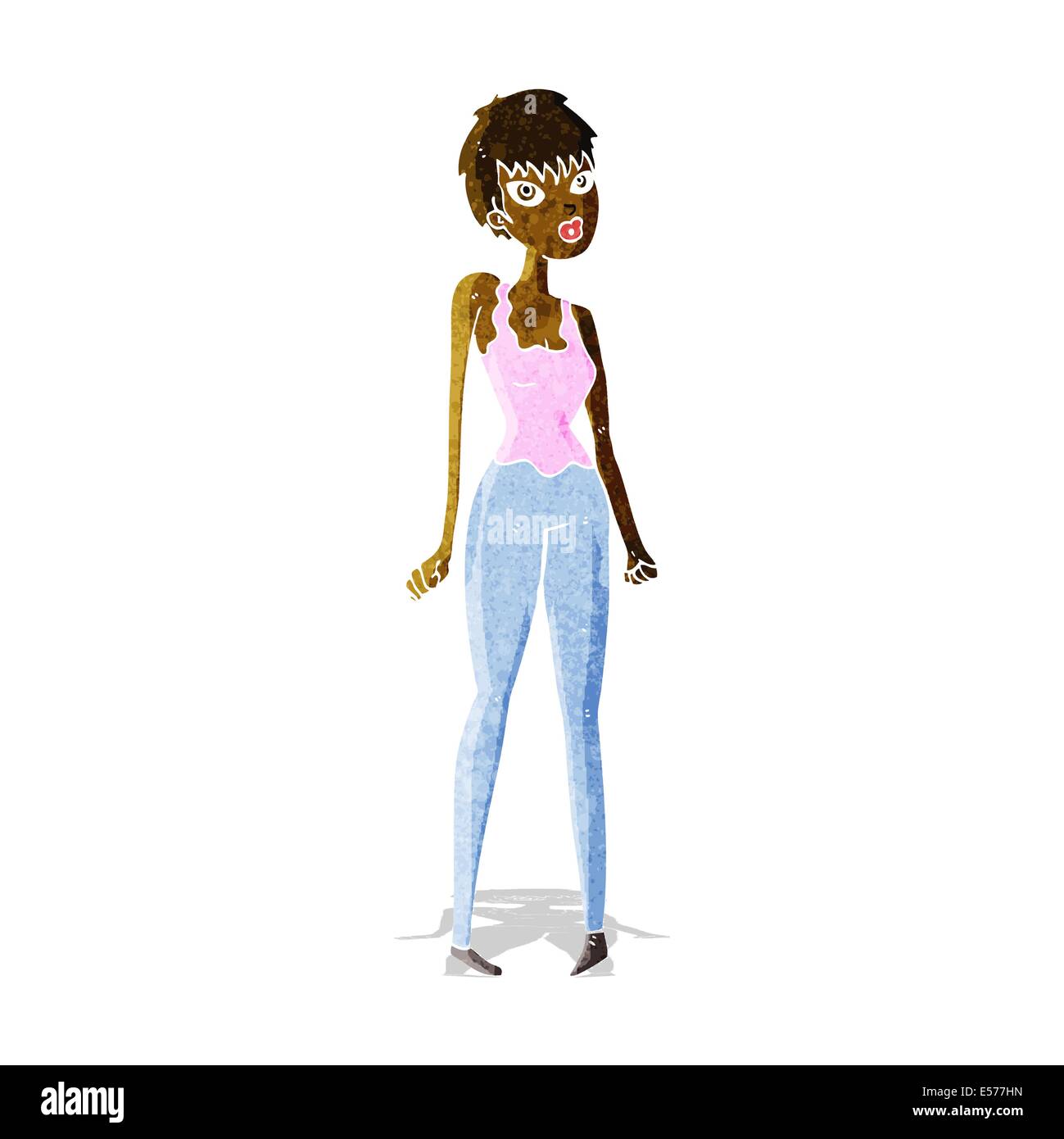 cartoon pretty woman Stock Vector Image & Art - Alamy