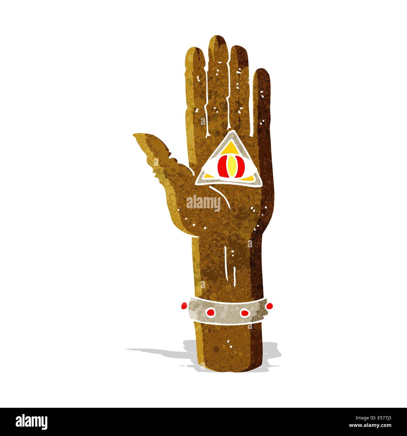 cartoon spooky hand symbol Stock Vector Image & Art - Alamy