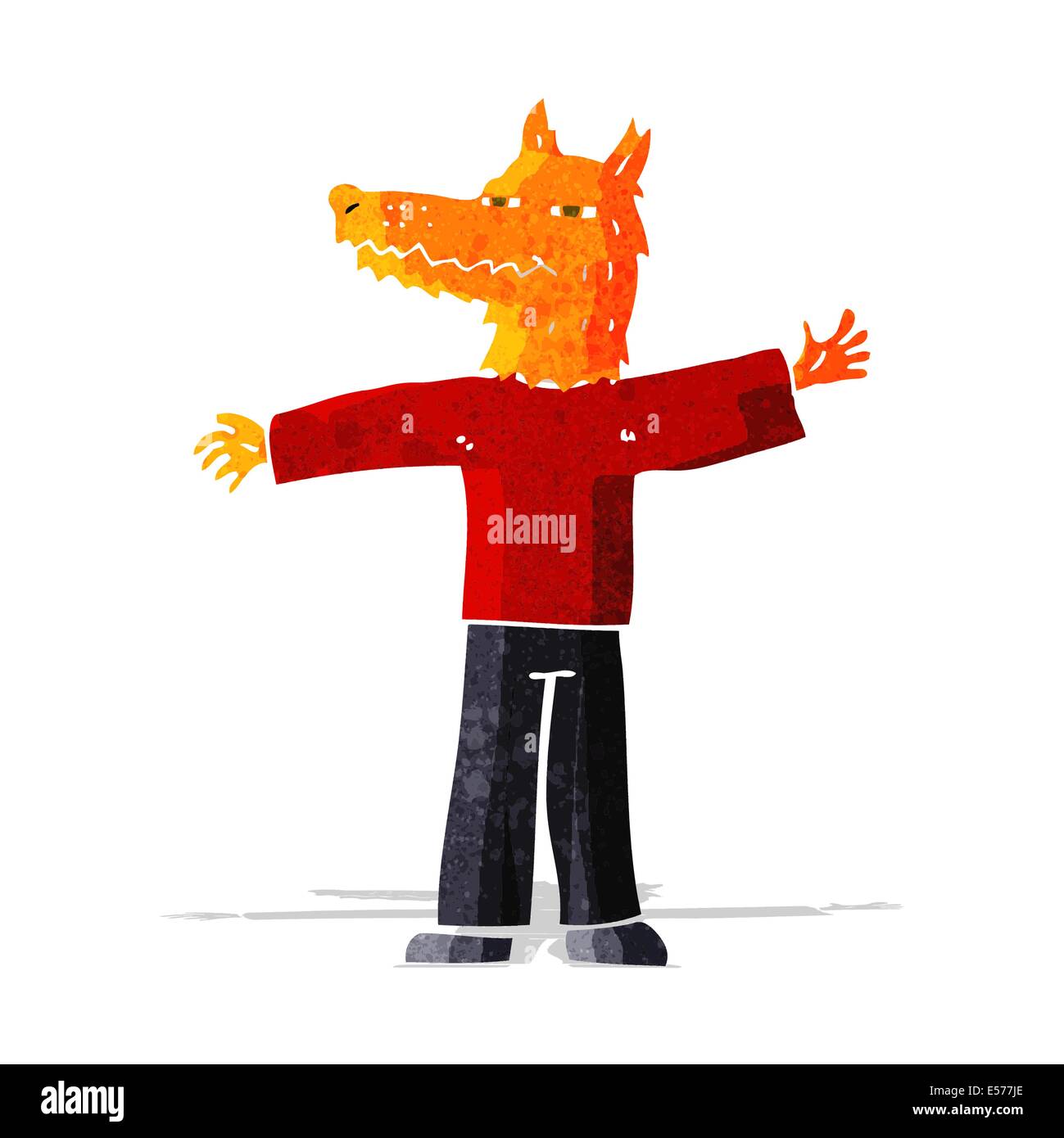 cartoon happy fox man Stock Vector Image & Art - Alamy