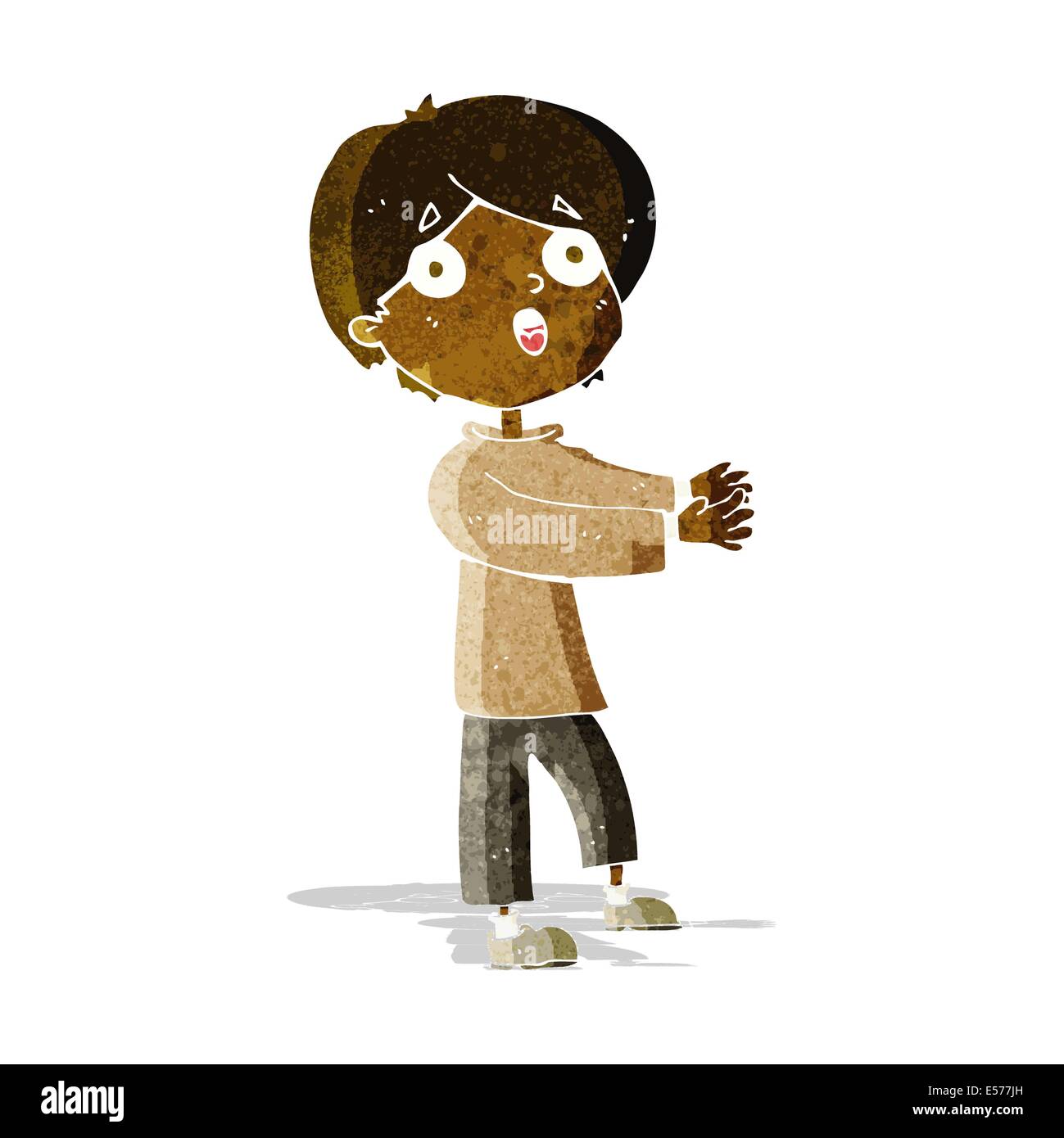 cartoon shocked boy Stock Vector Image & Art - Alamy