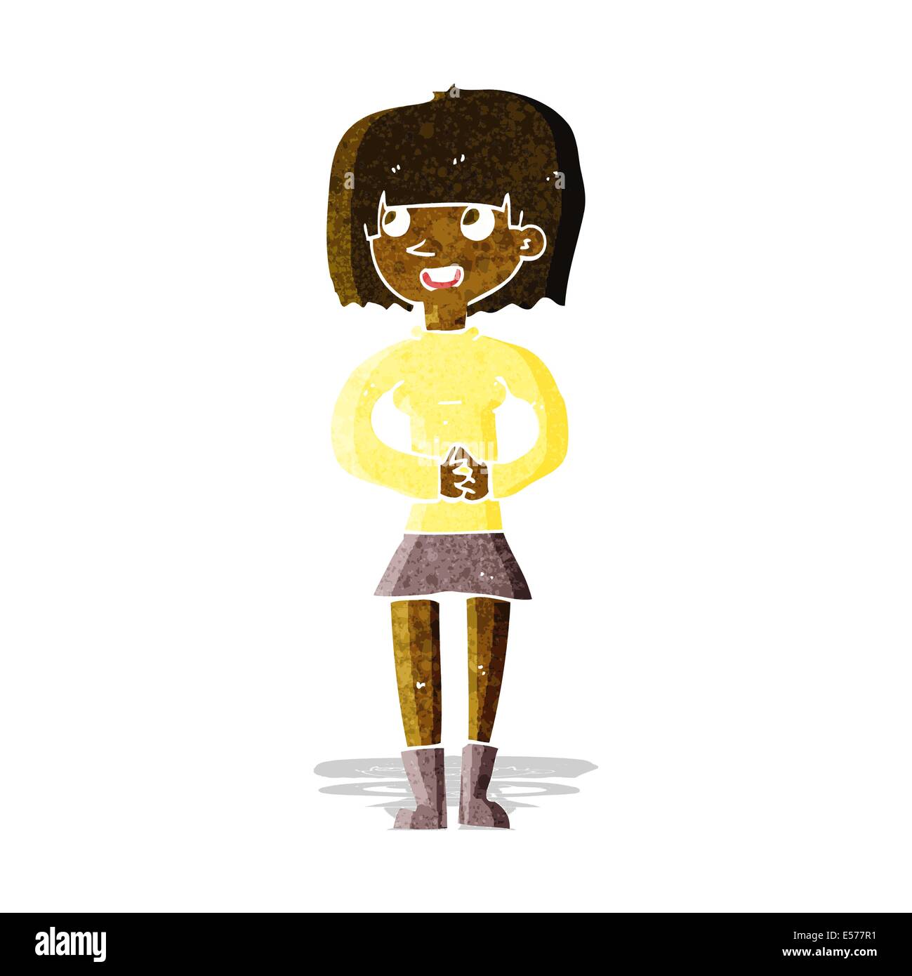 cartoon friendly woman Stock Vector Image & Art - Alamy